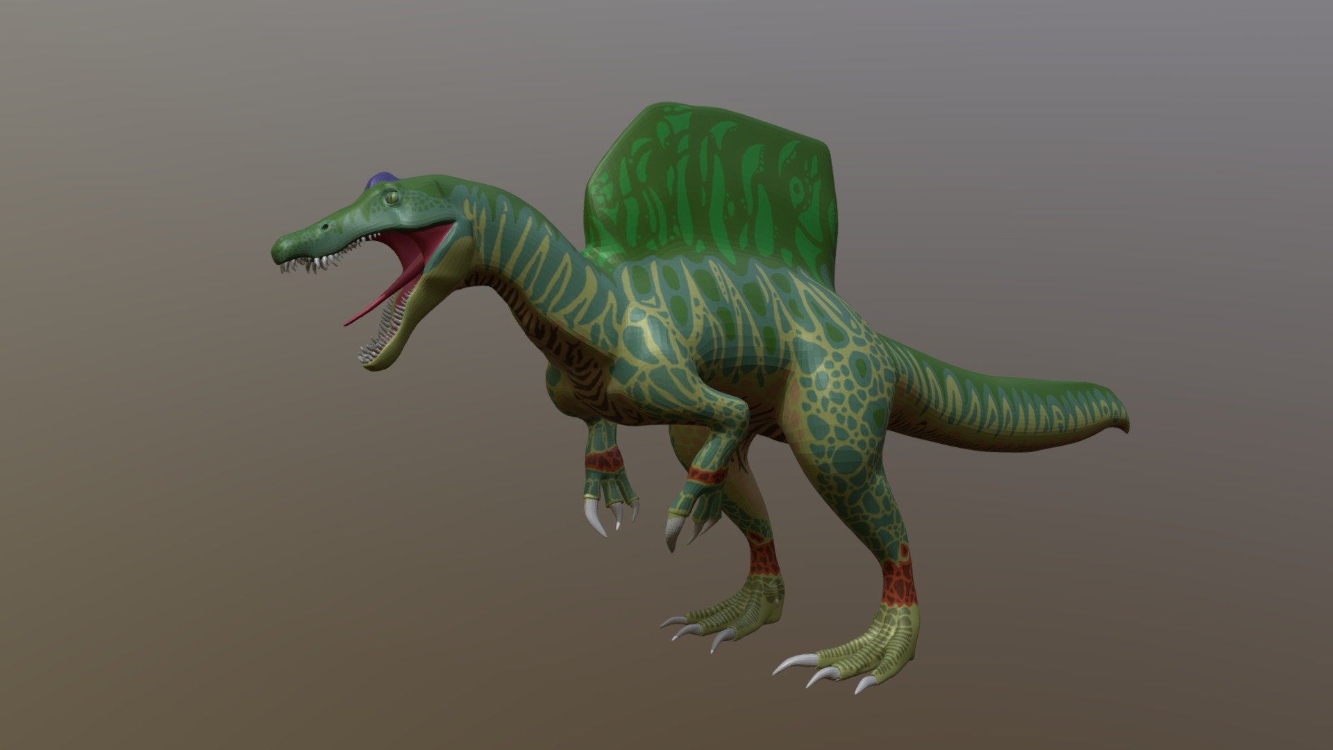 Spinosaurus - 3D model by Nazarstr [389d7d1] - Sketchfab