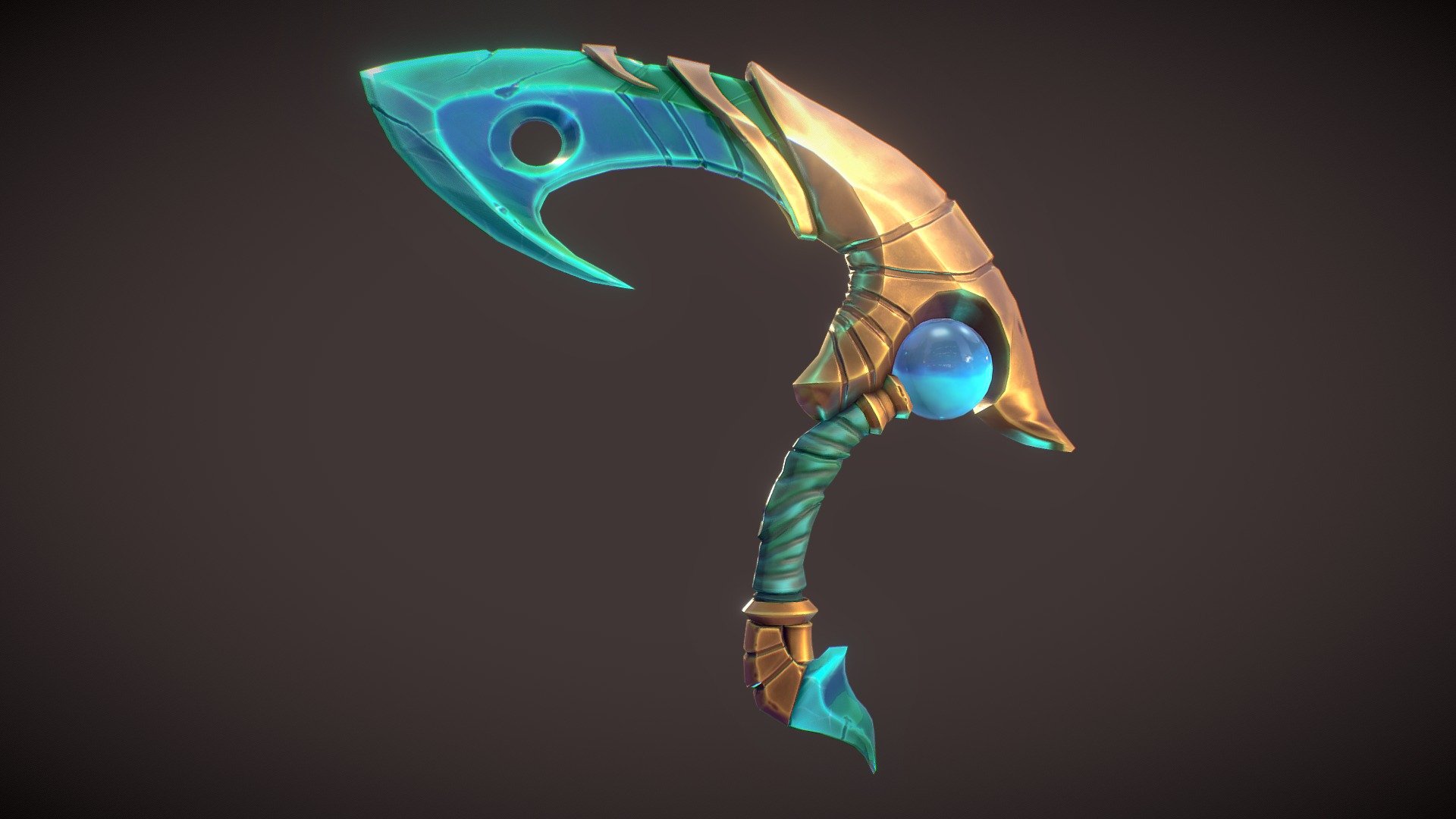 Waters of Life Sickle v2 - 3D model by andrewmelfi [389e234] - Sketchfab