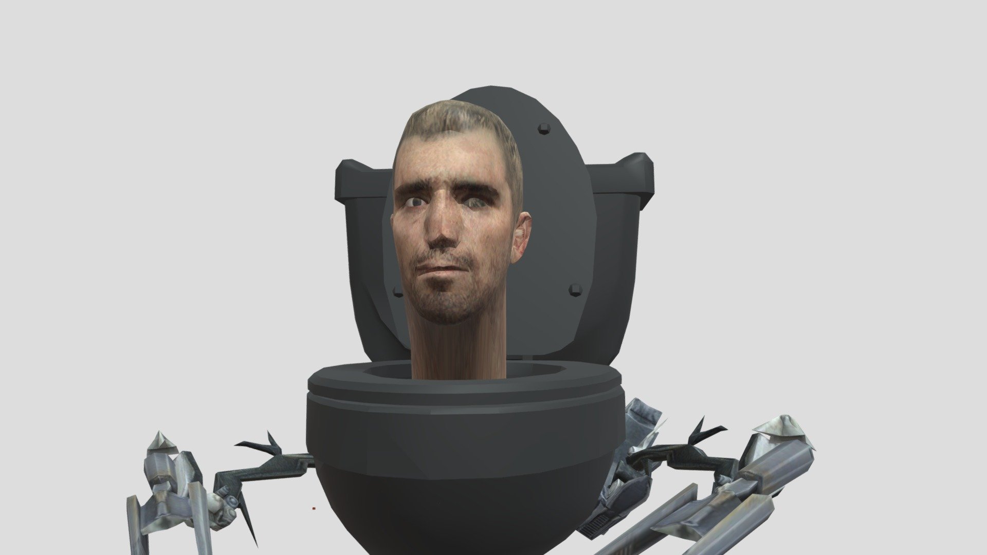 Grey Claw Skibidi Toliet Male_07 - Download Free 3D model by ...