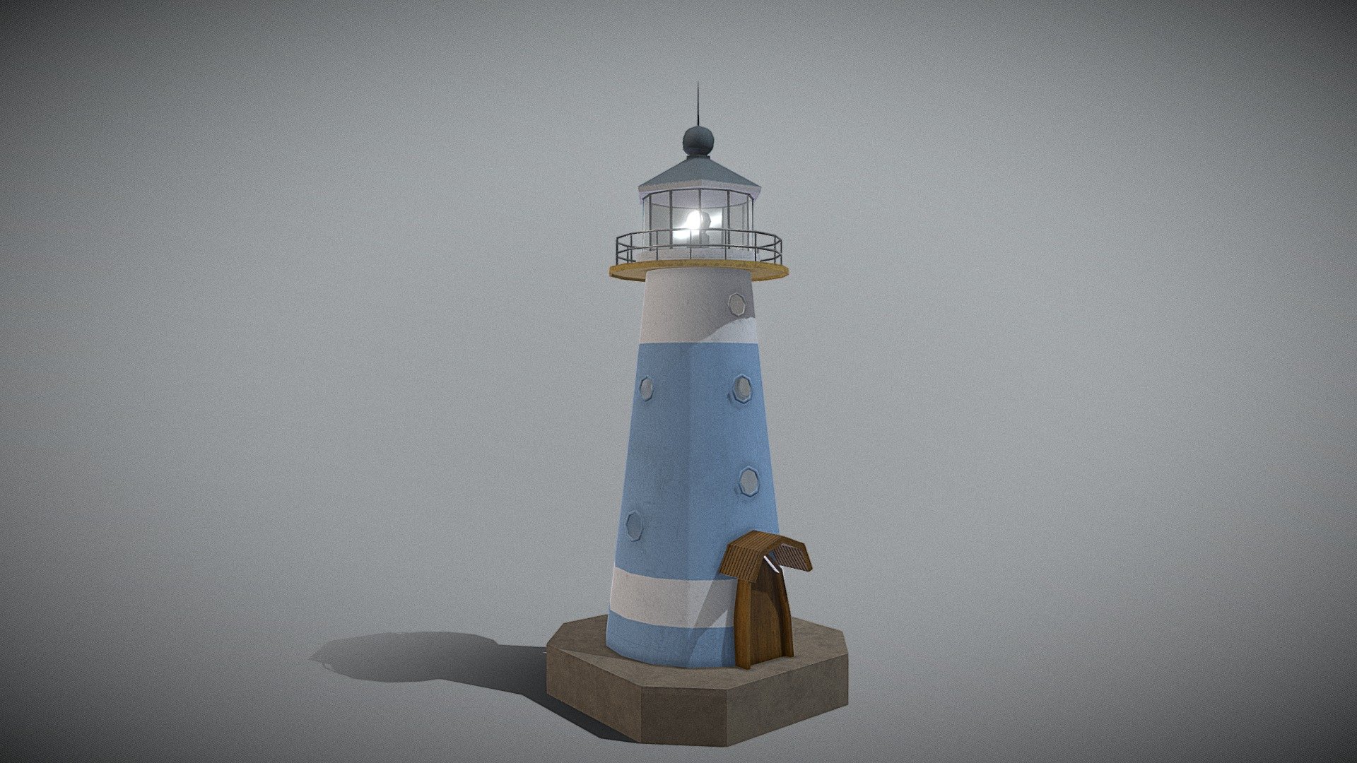 Lighthouse - 3D model by 3D modeler (@3DModelerr) [389fdec] - Sketchfab