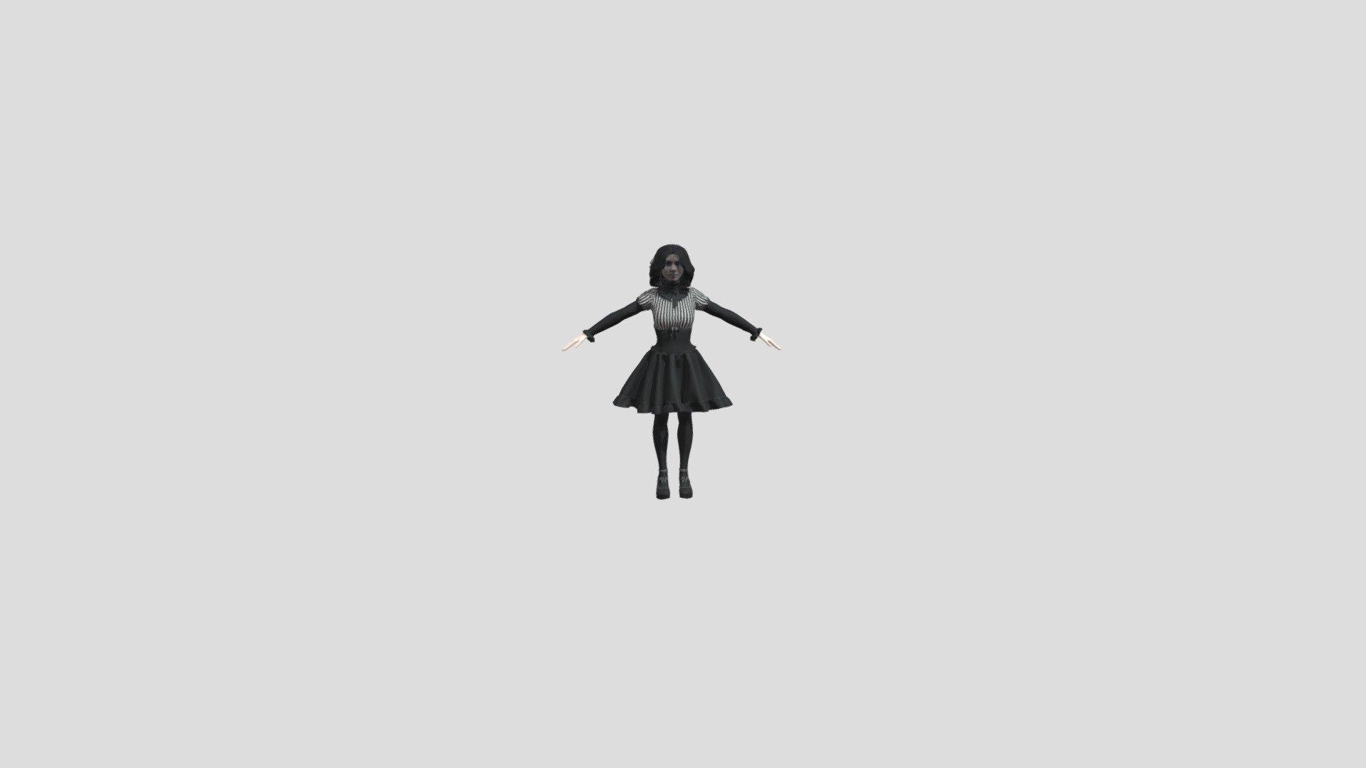 Wednesday Addams - Download Free 3D model by drifter33 [38a2a75 ...