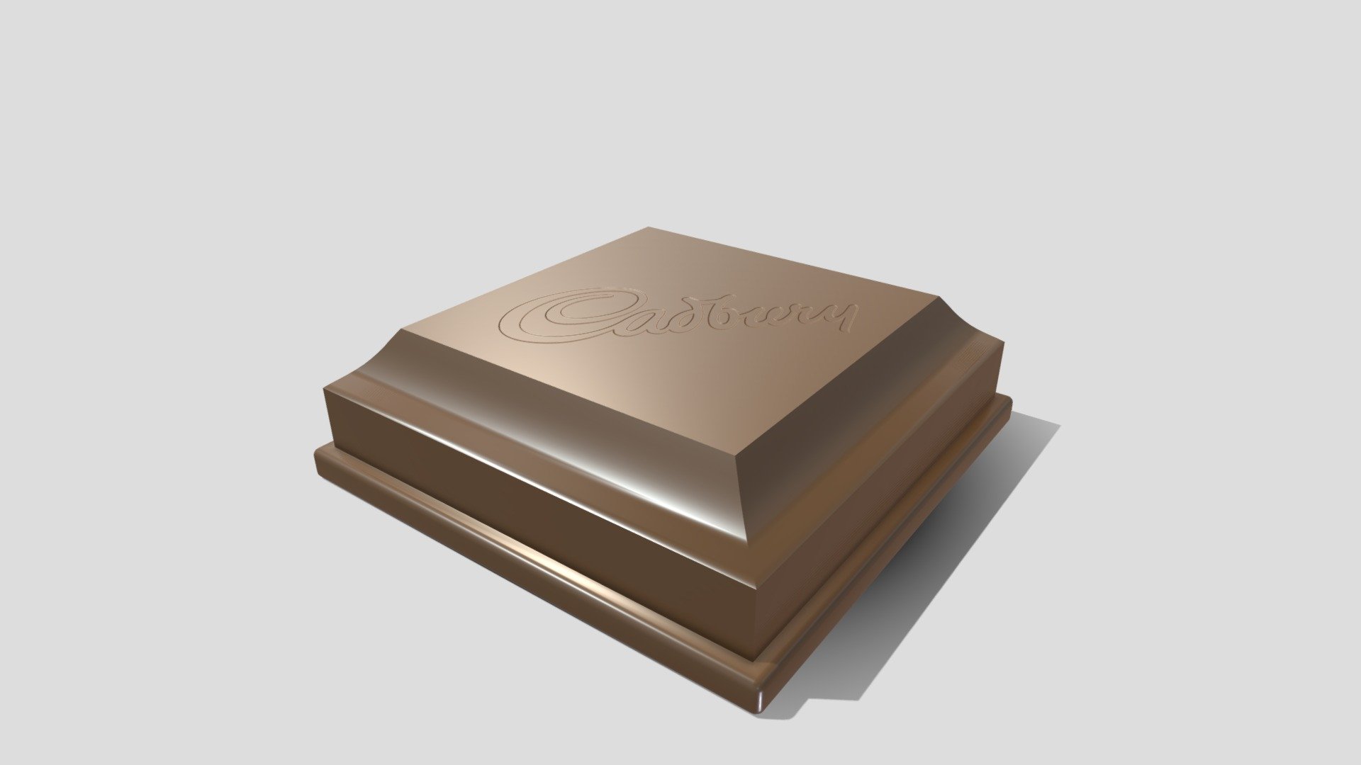 Cadbury Dairy Milk Chocolate Piece - Download Free 3D model by TheGuy (@thirdimensionalguy ...