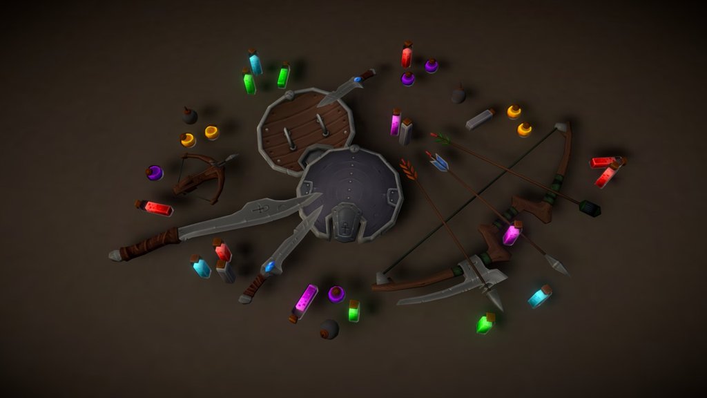 Low-Poly Weapons - 3D model by SICS Games (@SICSgames) [38a4e7c ...