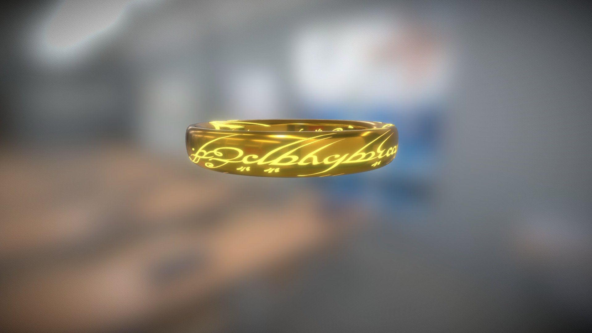 The one ring - 3D model by hakim3dart [38a608b] - Sketchfab