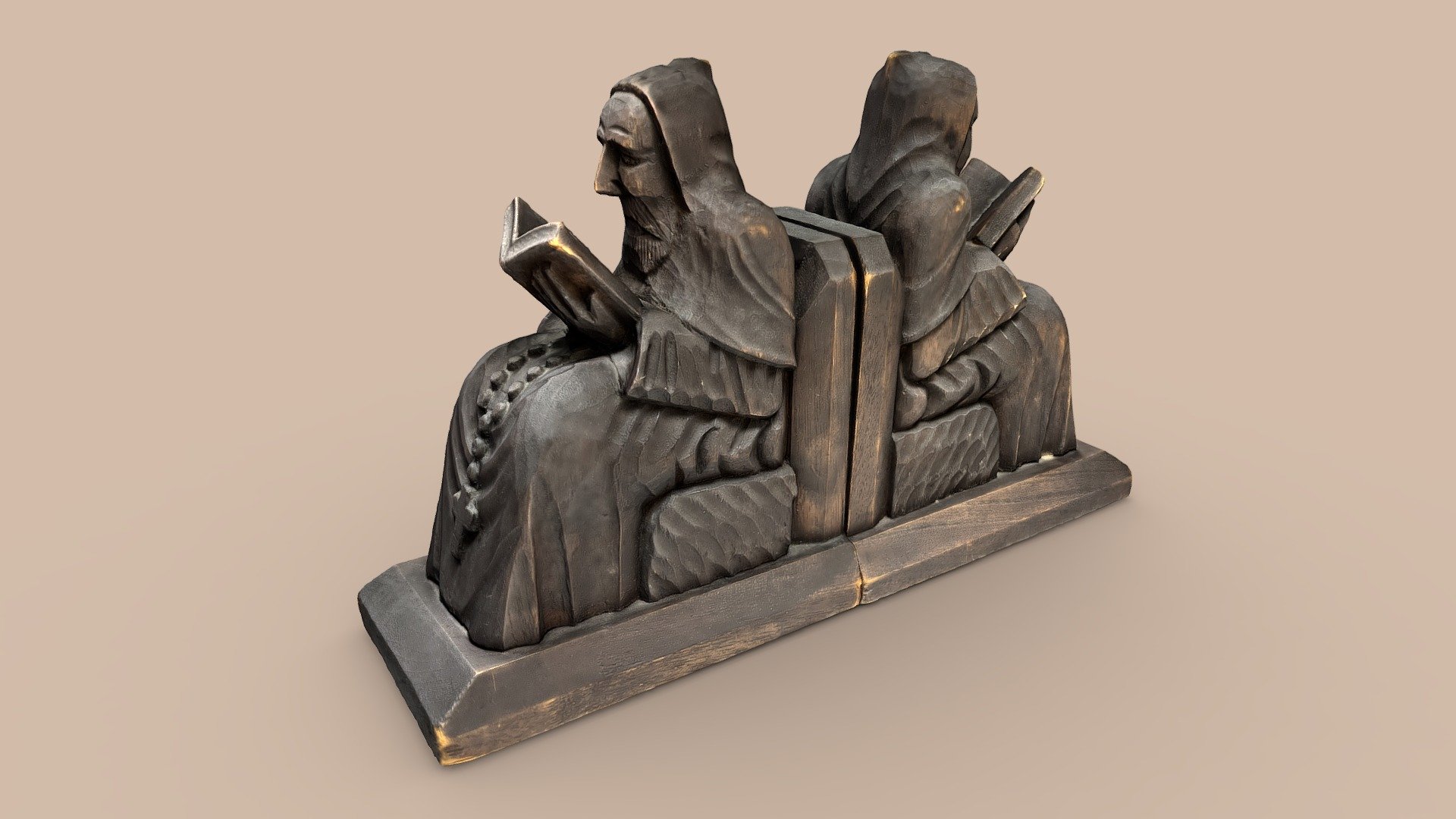 Wood Bookends - 3D model by MichaelCamiloSaari [38a6ff6] - Sketchfab