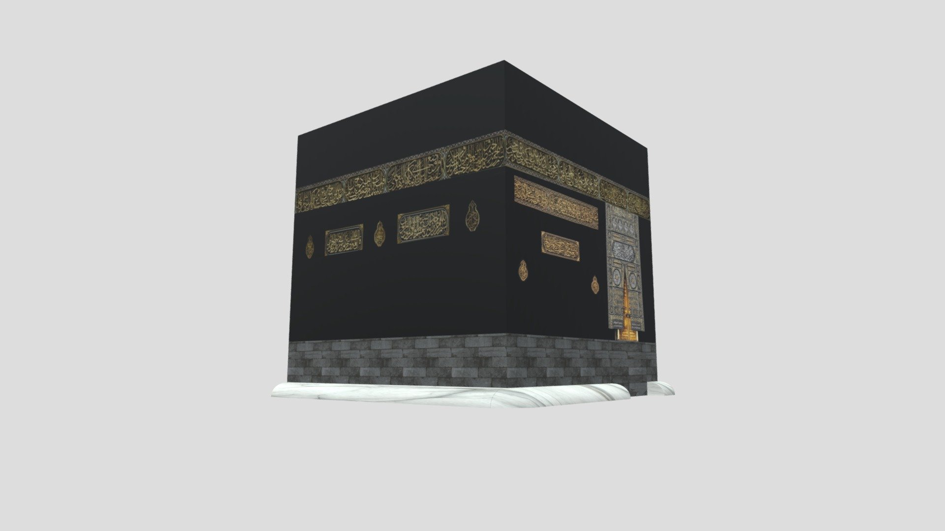 Holy Kaaba - Mecca - Low Poly (1) - Download Free 3D model by ...