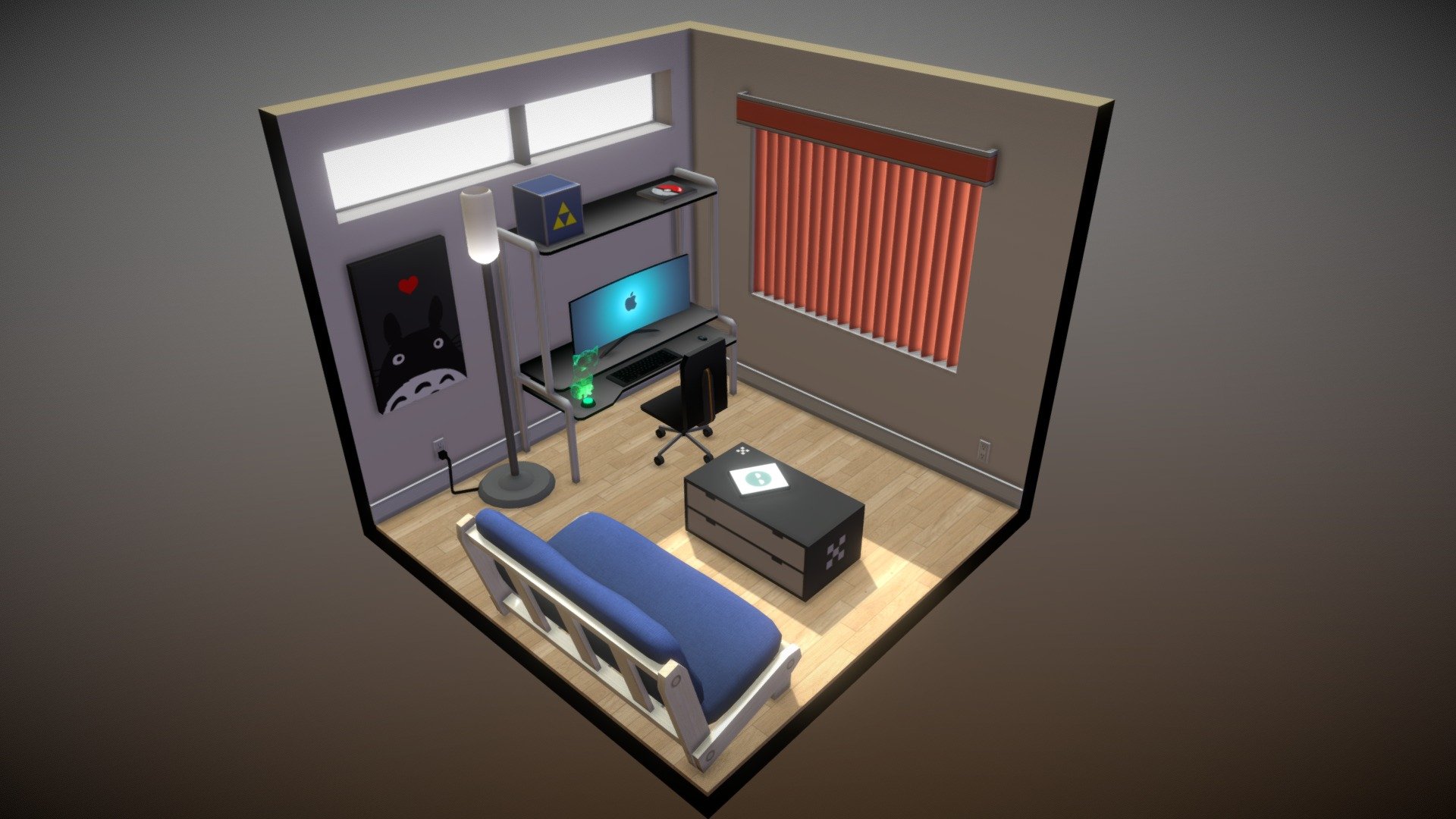 Test Room - Download Free 3D model by nickheitzman [38b01ec] - Sketchfab