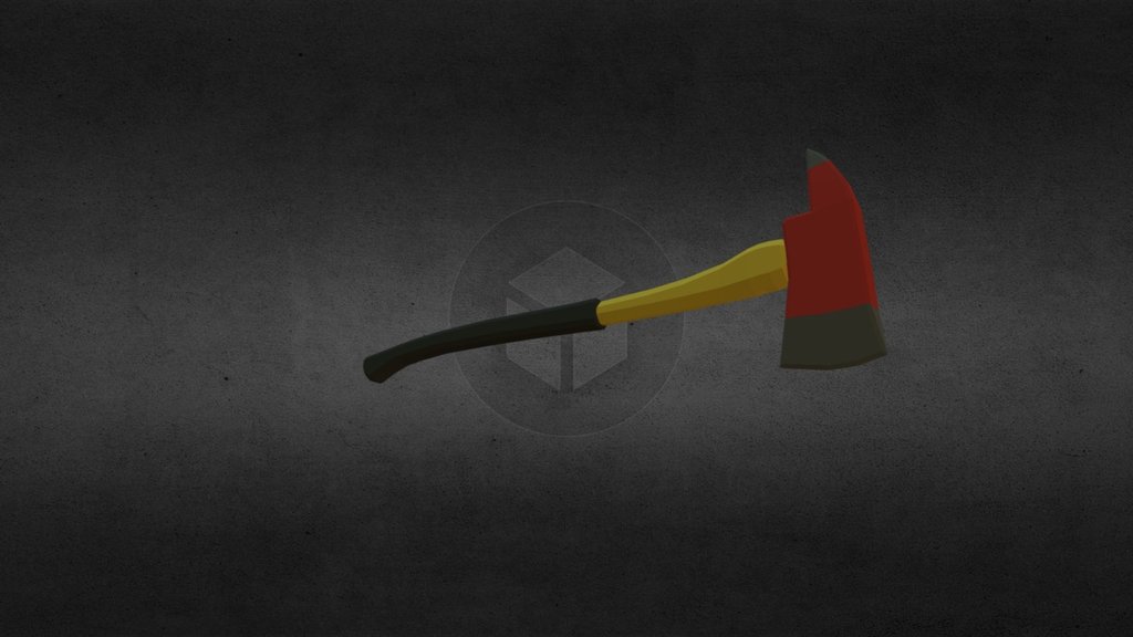 Low Poly Fire Axe - 3D model by Shenquarh [38b225e] - Sketchfab
