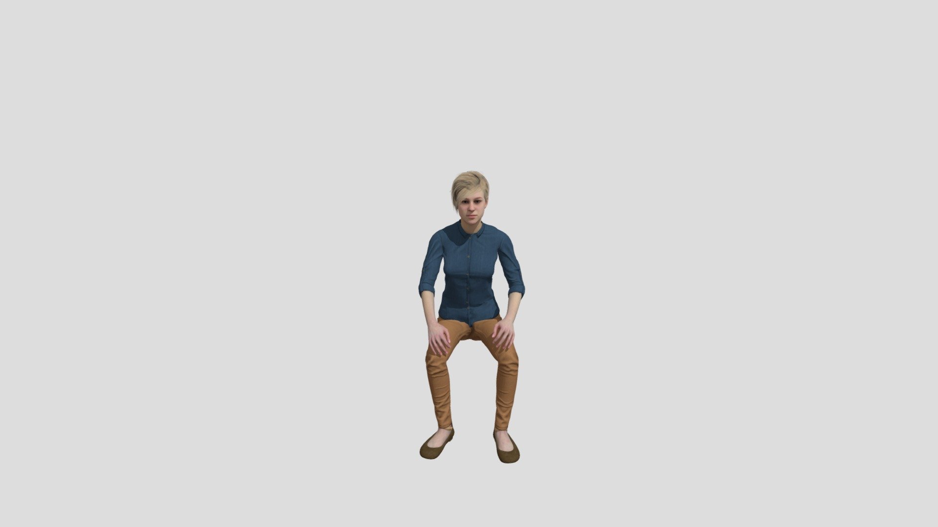 Crowd 5 - Sitting Idle - Download Free 3D model by p143467 [38b4420 ...