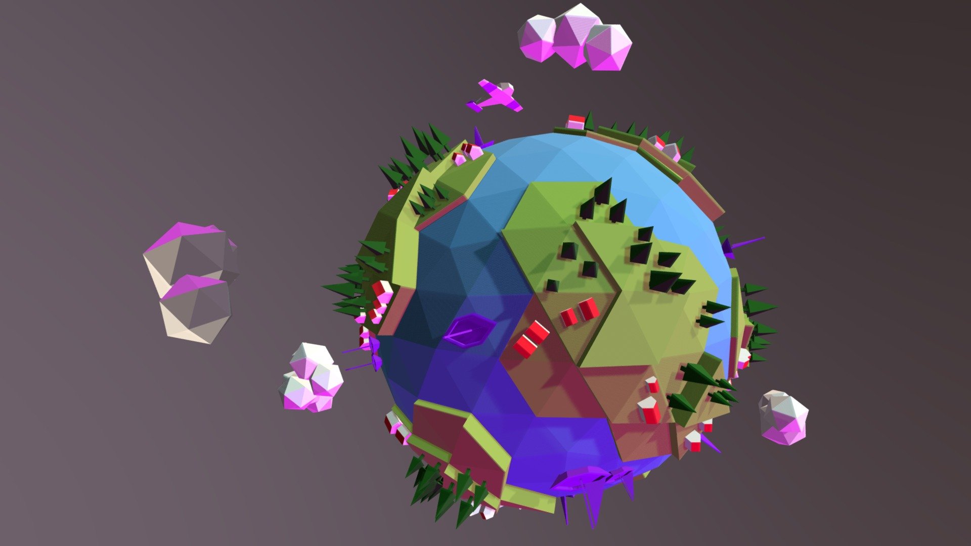 Colorful World by Millionpainter - Download Free 3D model by ...