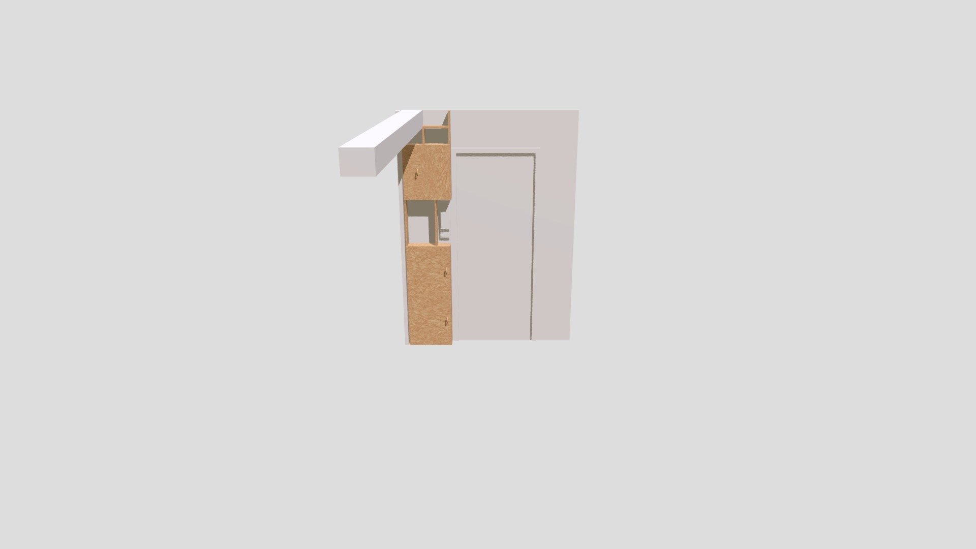 mobilier placard allongé - 3D model by damien.buchet [38b7714] - Sketchfab