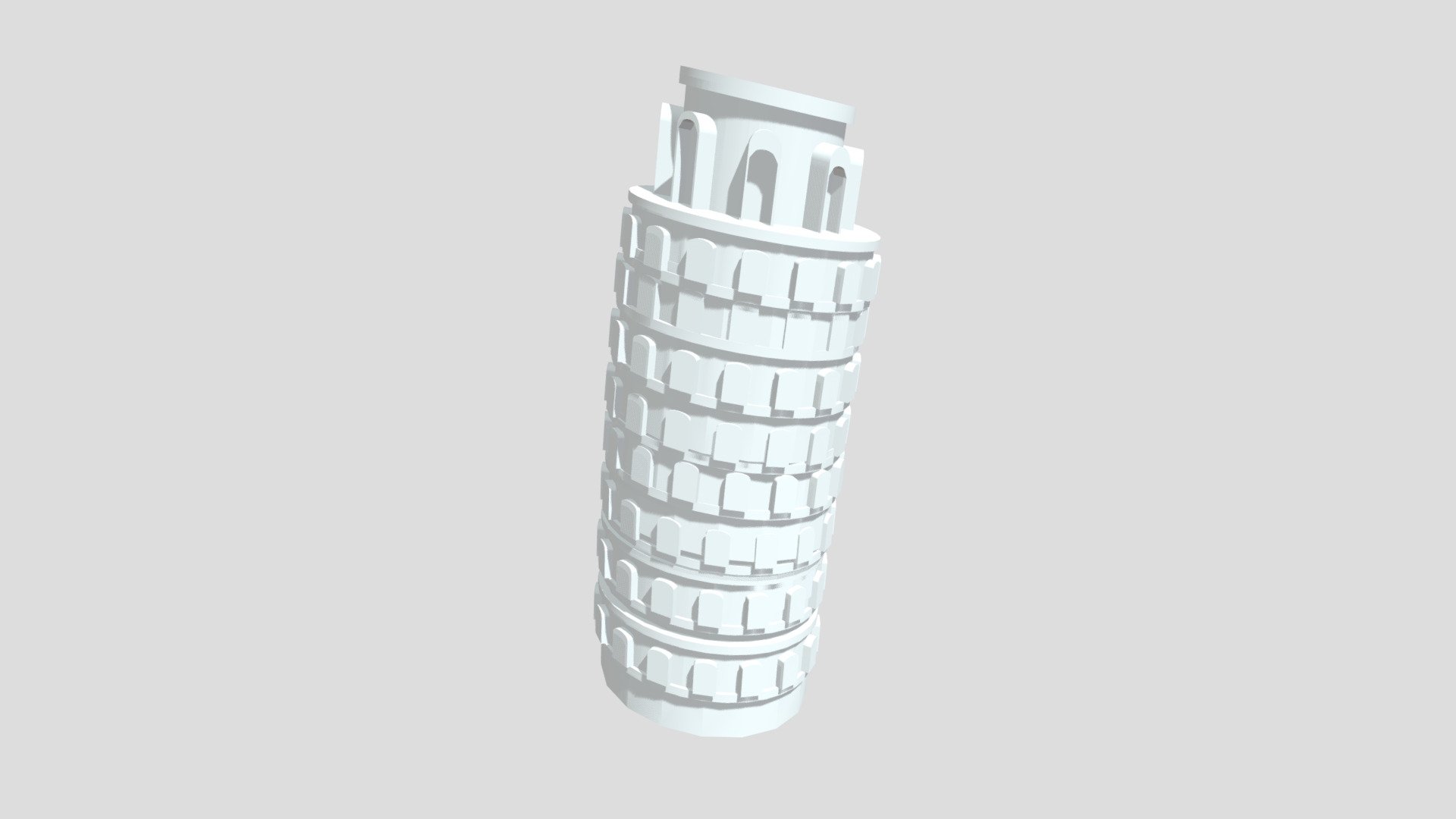 obj pisa tower - 3D model by otmitan (@ootmitan) [38b7c73] - Sketchfab