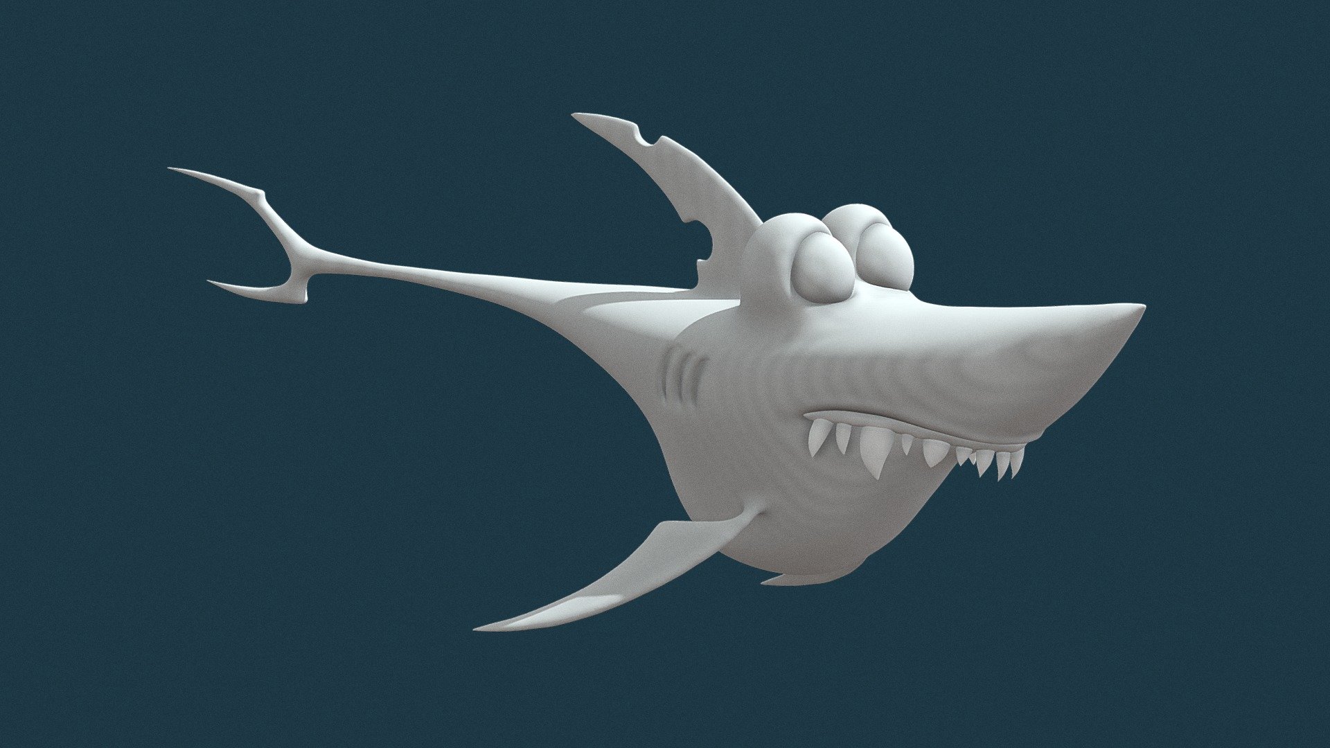 Shark Cartoon Sculpting - Download Free 3D model by Nguyen Le Van ...