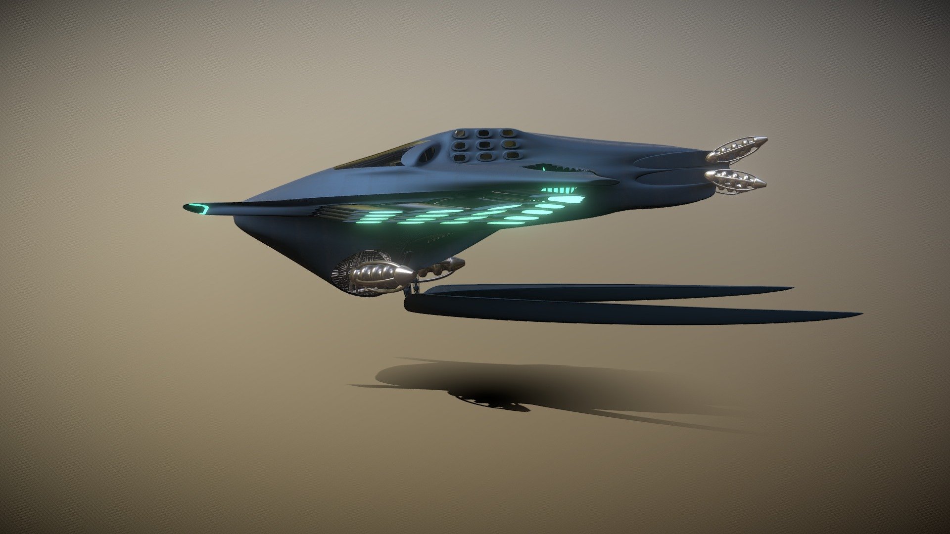 Animated-sci Fi Ship - Download Free 3D model by VertaScan [38ba336 ...