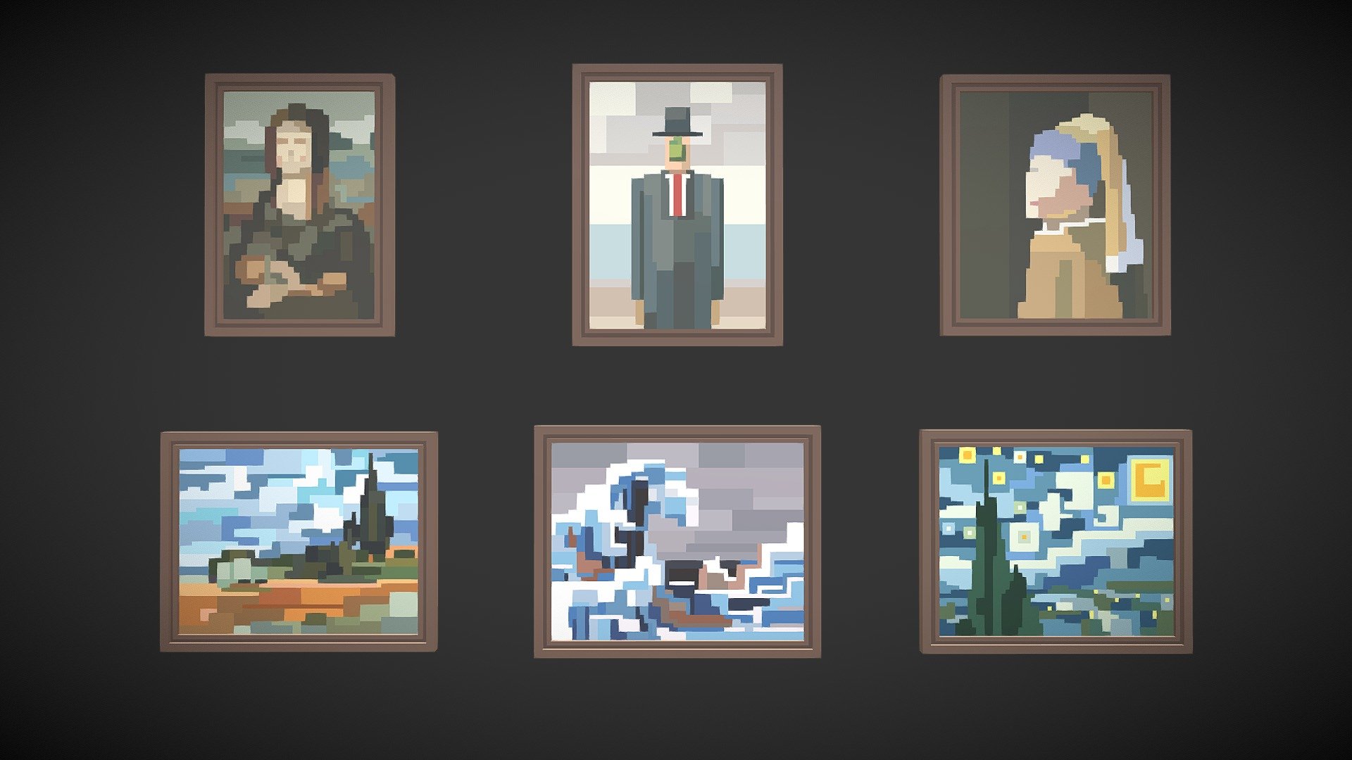 Voxel Paintings - 3D model by Shavorich [38bd6dc] - Sketchfab