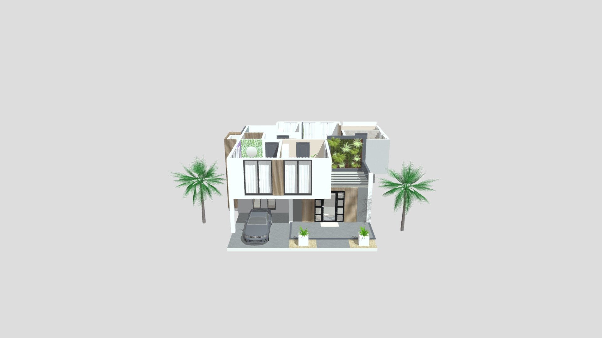 Modern House - Download Free 3D model by Home Design 3D (@homedesign3d) [38bde18] - Sketchfab