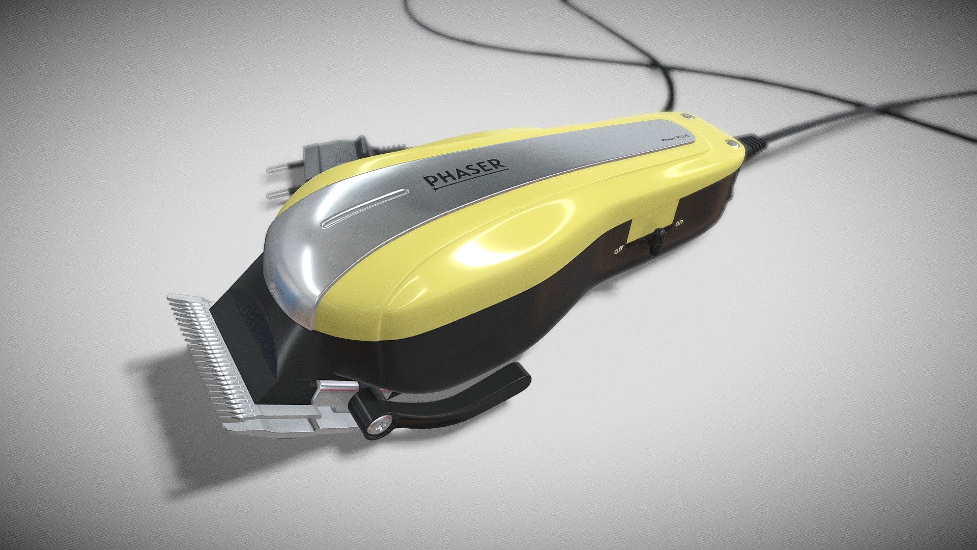 Classic Hair clipper - 3D model by BrunoMoreno [38bfbbc] - Sketchfab