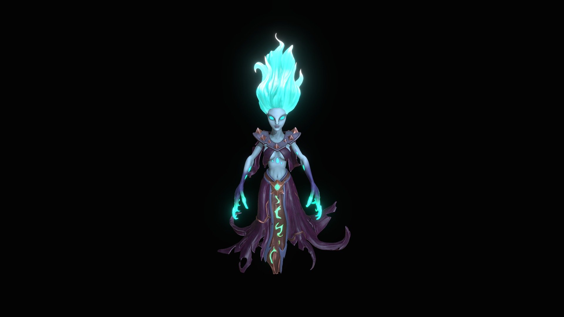 low poly_banshee (1) - 3D model by 1335185 [38c0e3e] - Sketchfab