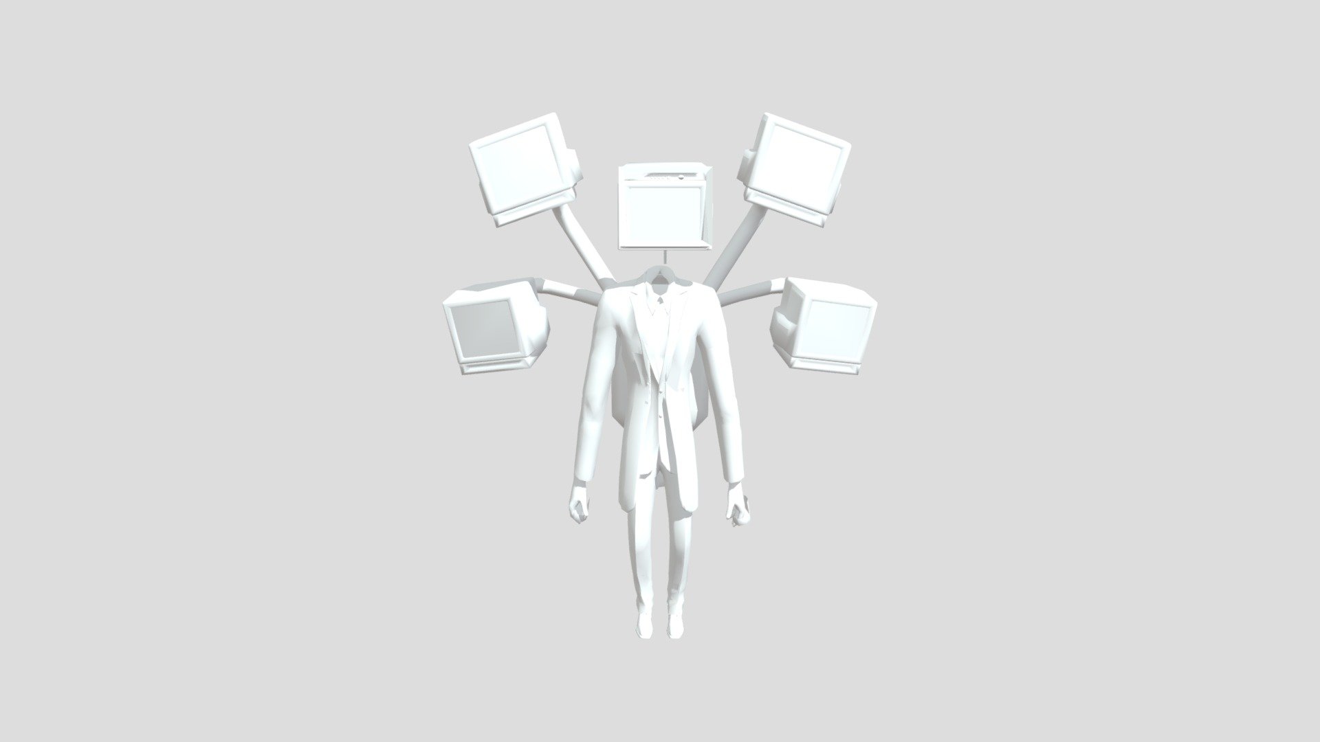 WIP LARGE TV MAN - Download Free 3D model by AspAscon3D (@Arrogant3DAsp ...