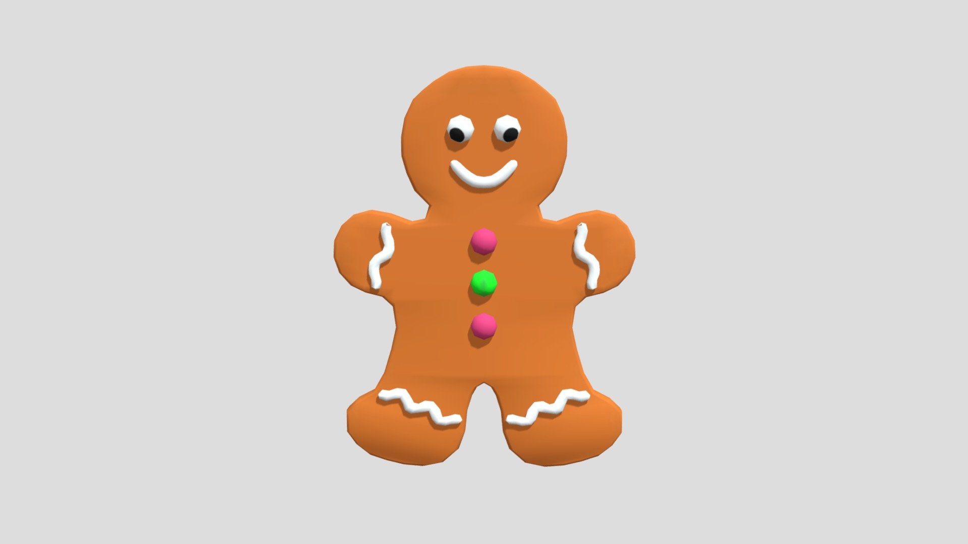 gingerbread-man - Download Free 3D model by Mylom [38c8c0d] - Sketchfab