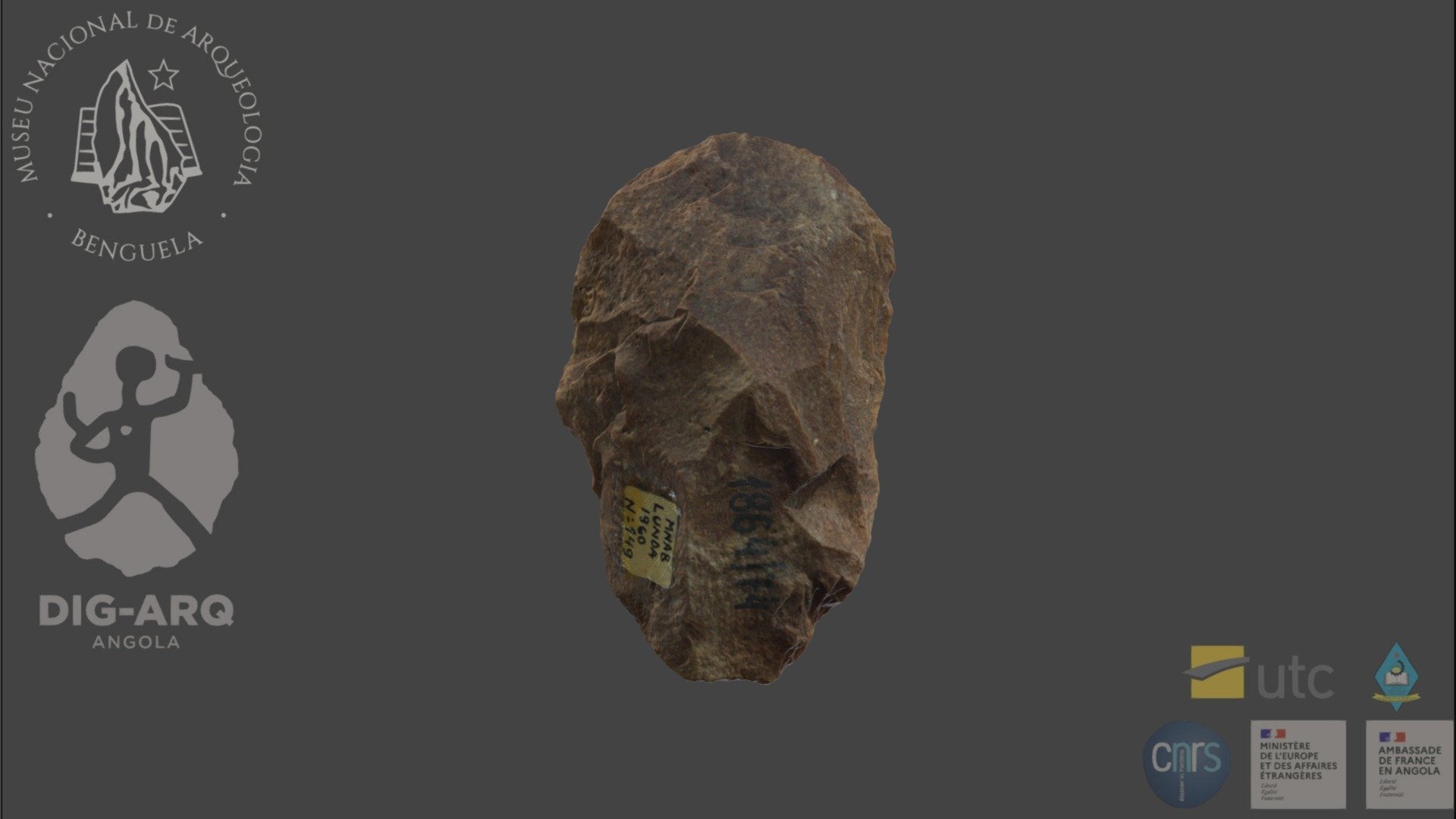 Core-axe, Lunda-Norte, Angola - 3D model by Museu Nacional de ...