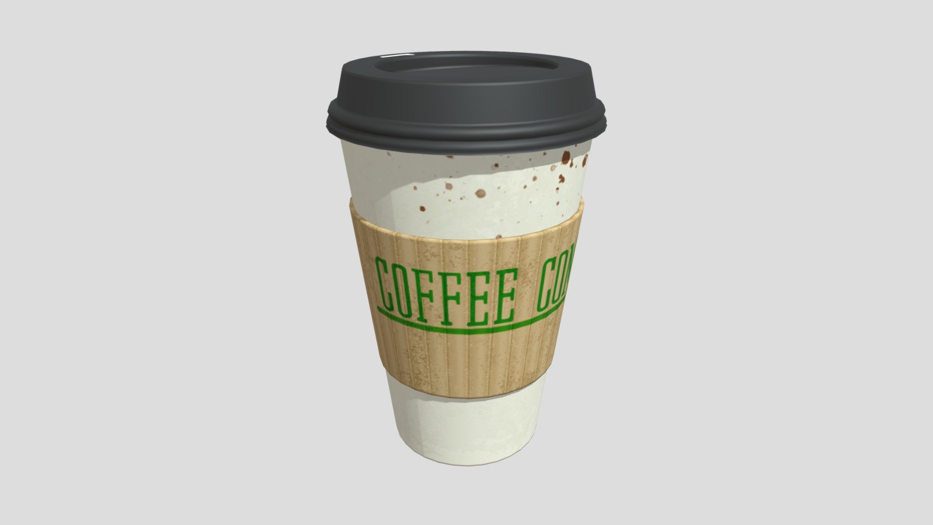 Textured Coffee Cup - Download Free 3D model by isabelledelgado ...