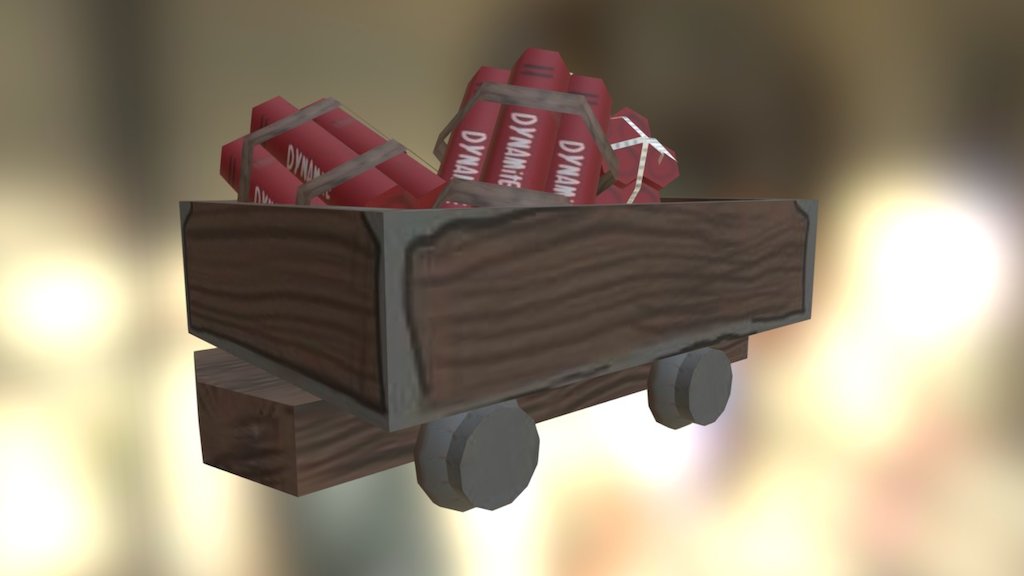Mine Cart TNT - 3D model by Lizard (@Lizard-MotionFilms) [38cfe66 ...