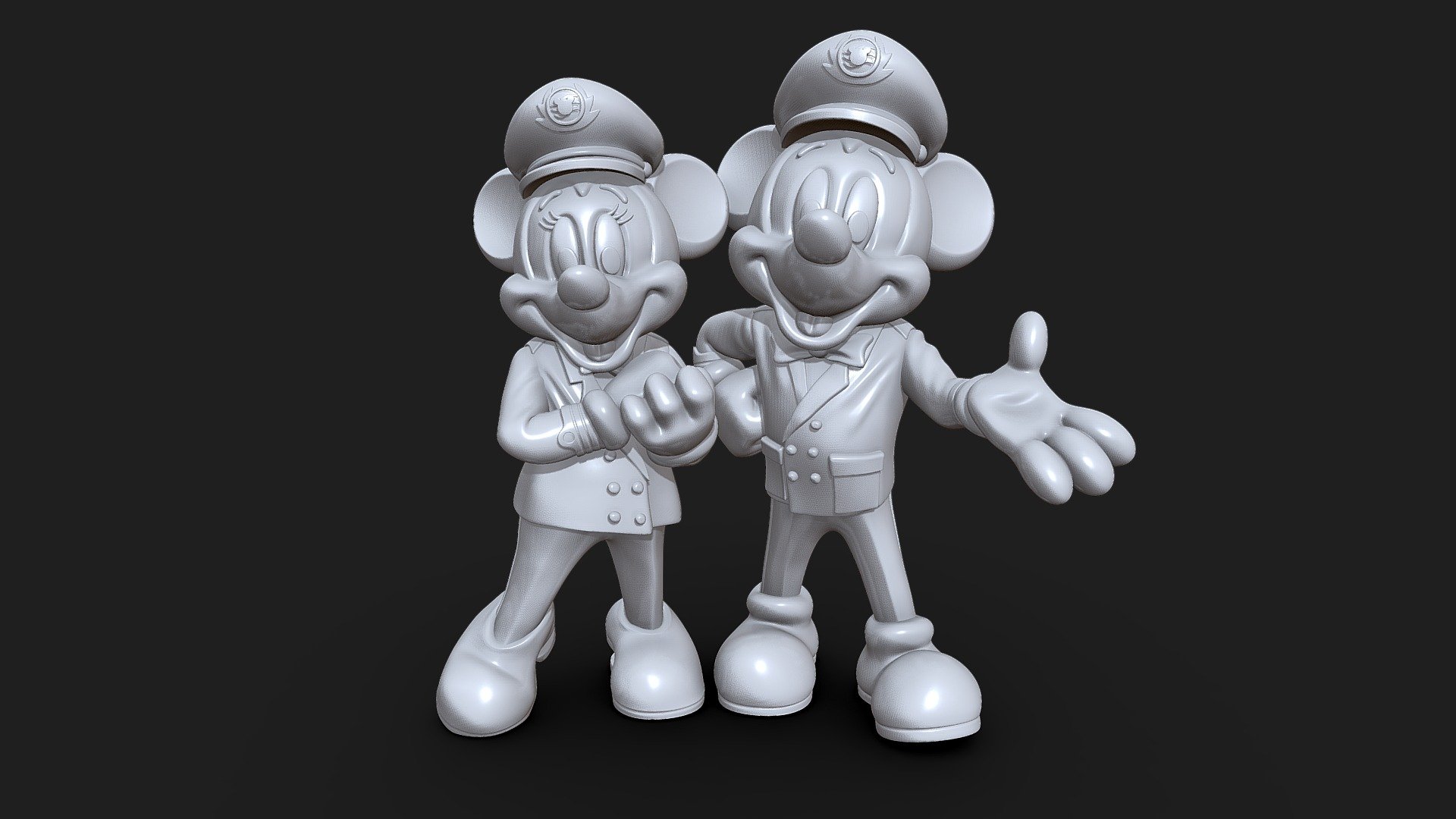 Mickey and Minnie (Mouse) - 3D model by svyART [38d15f9] - Sketchfab
