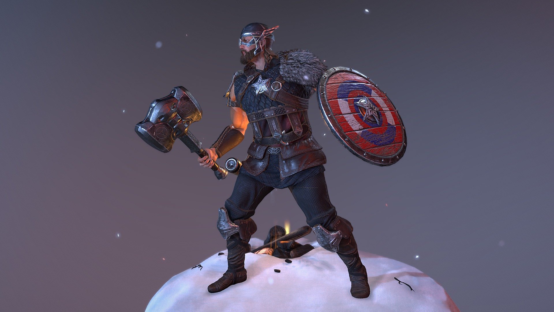 Steven - Captain Viking - 3D model by Anderson Barges (@evilschool ...