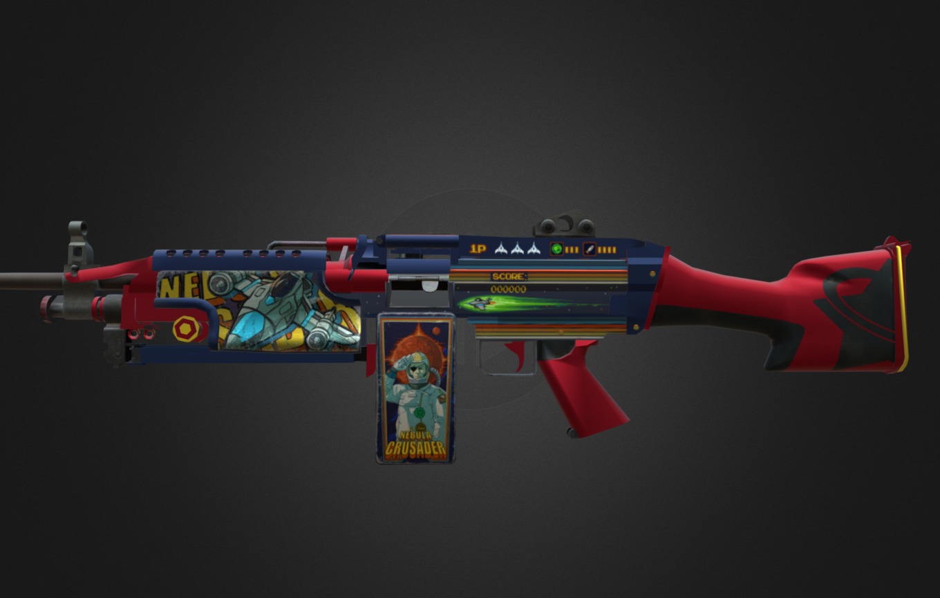 M249 | Nebula Crusader - 3D model by cs2items.pro (@csgoitems.pro) [38d7737] - Sketchfab