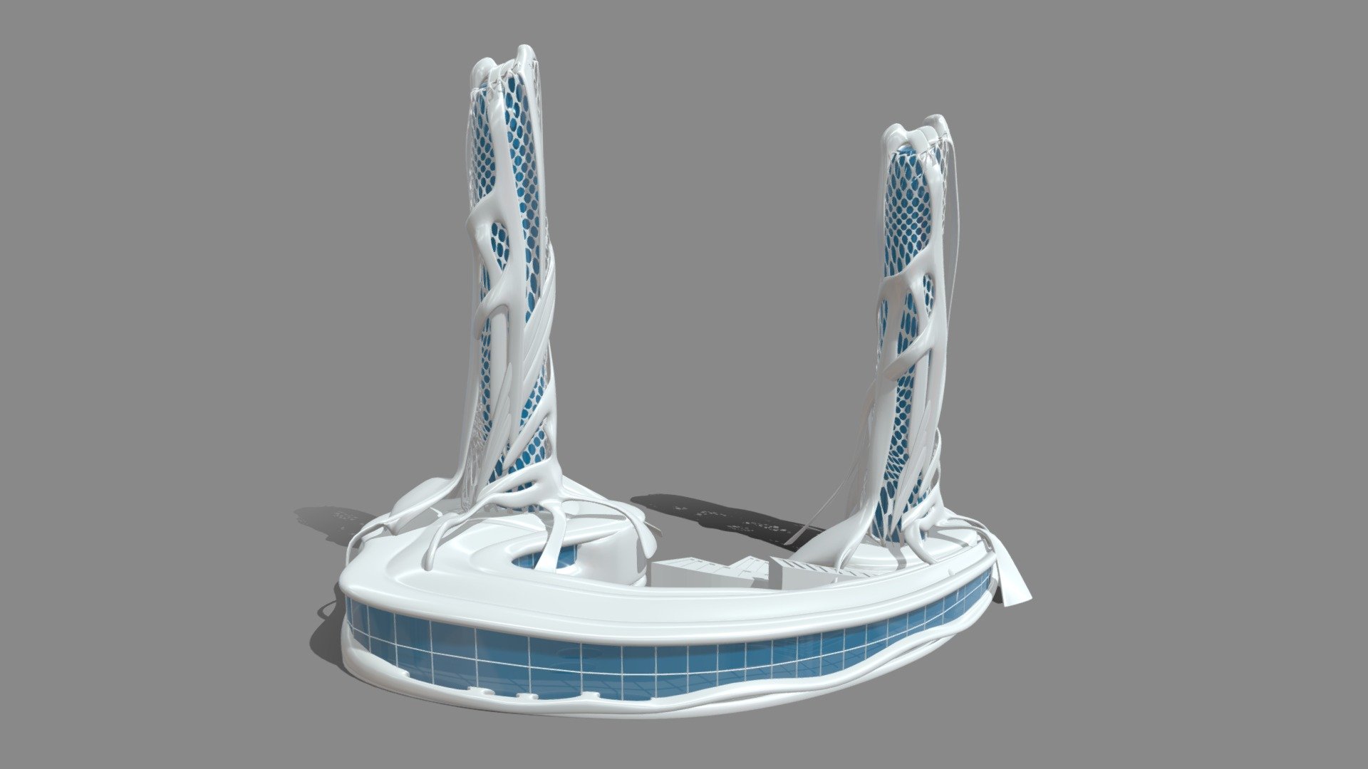 0082 - Organic Building ( Skyscraper ) - Buy Royalty Free 3D model by ...