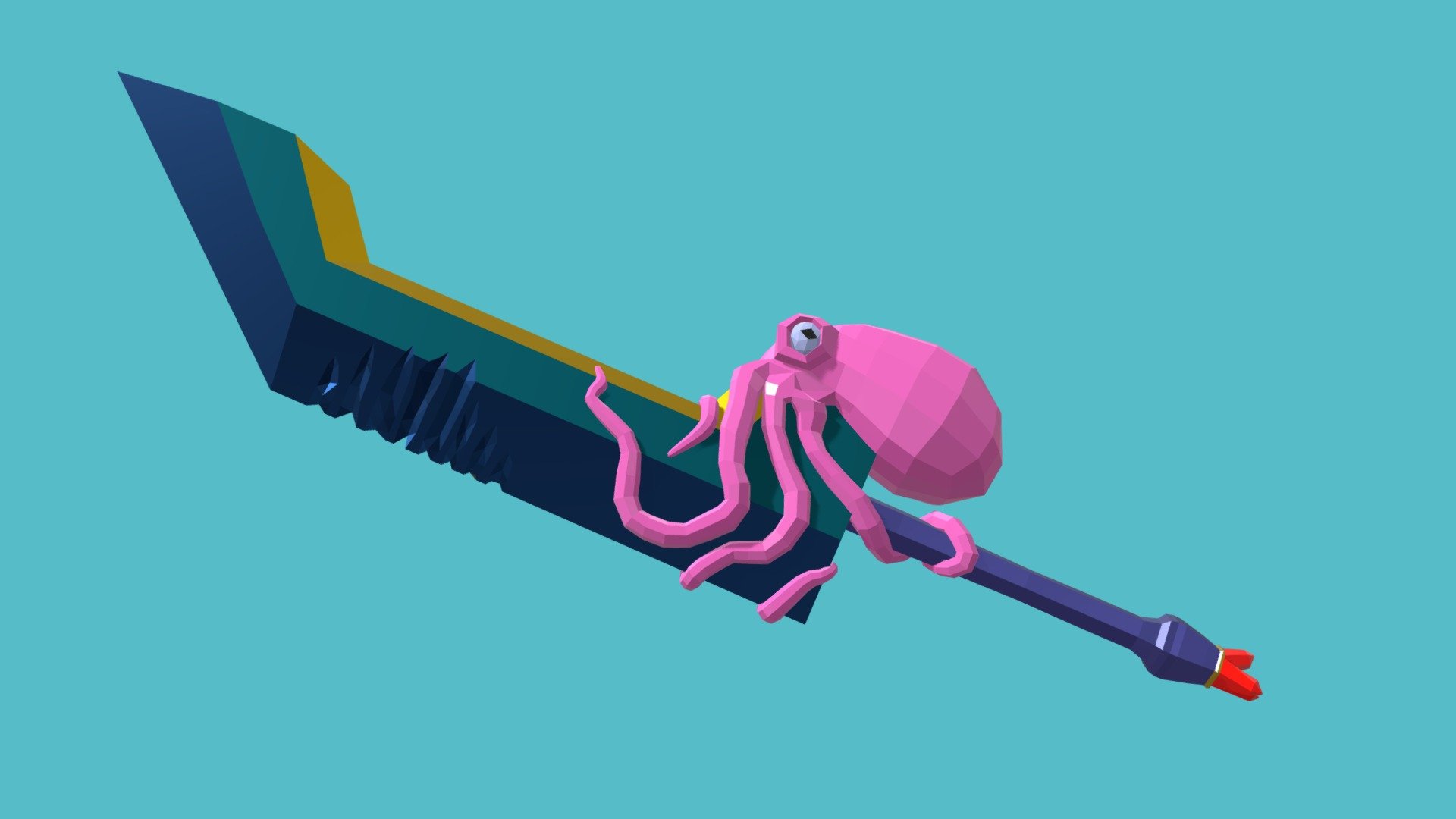 Octo Sword (Low Poly) - 3D model by Mucaheat [38da8cc] - Sketchfab
