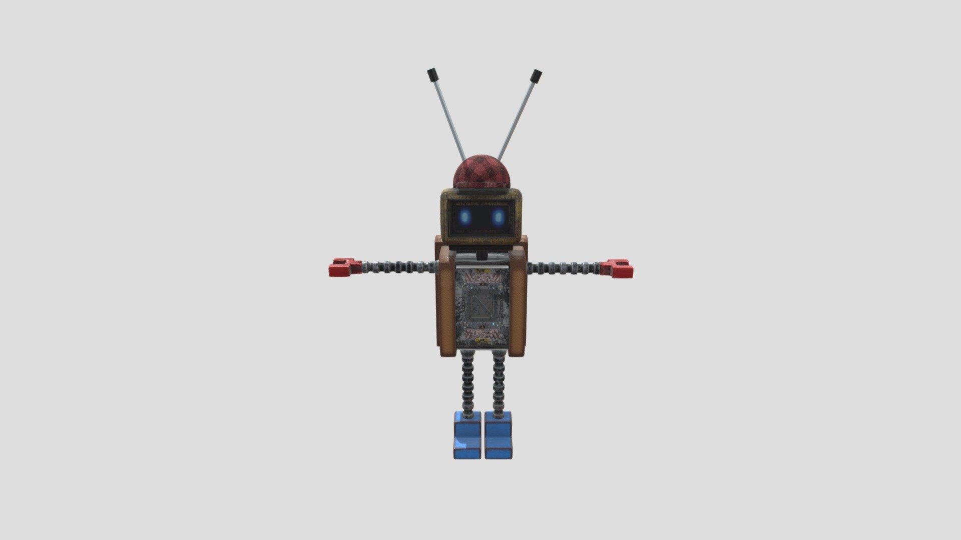 Robot_Guy_Textured - 3D model by Linkychu_Dev [38dc494] - Sketchfab