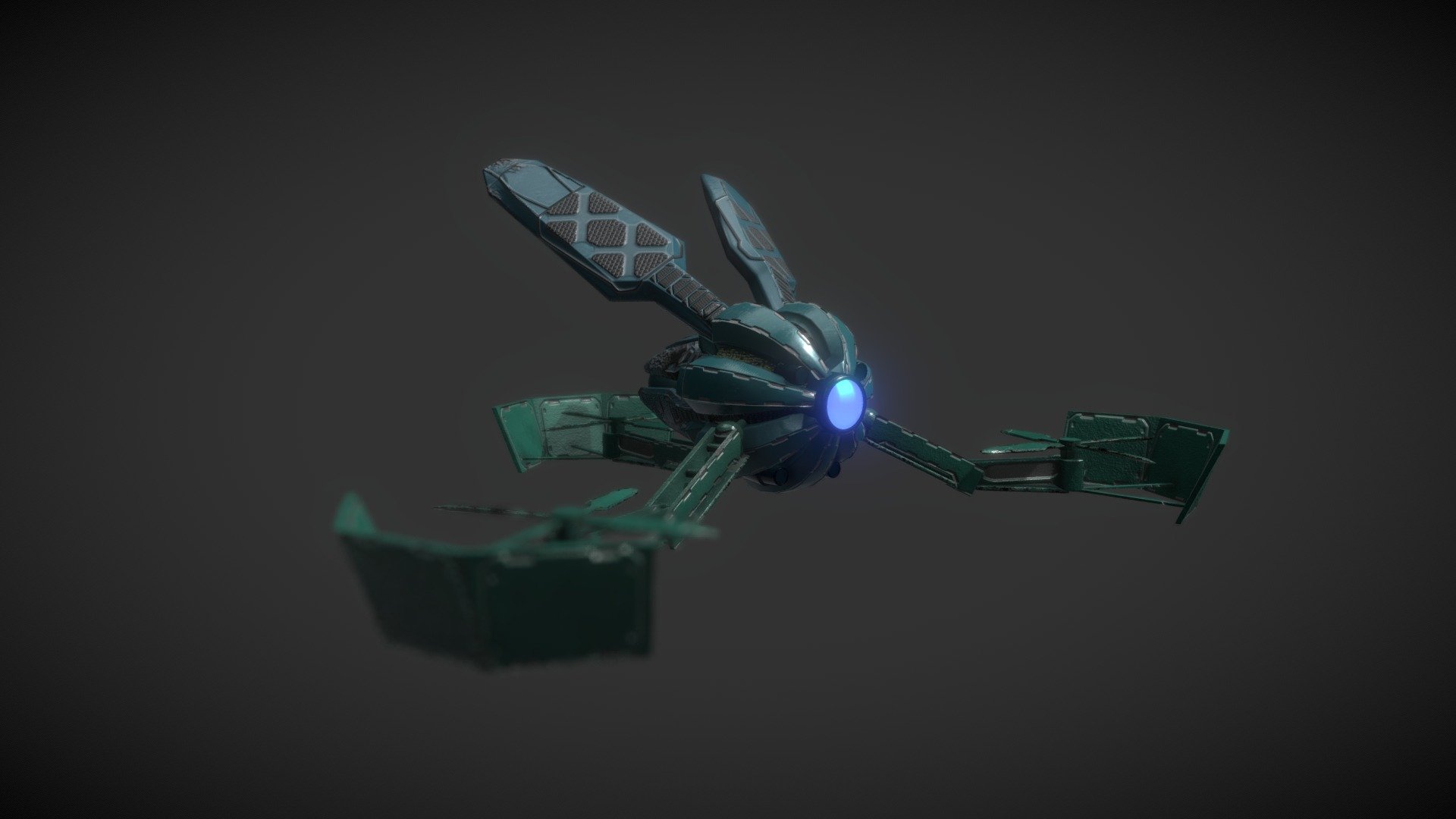 Drone tri-copter - Buy Royalty Free 3D model by G110Studios [38dc553 ...