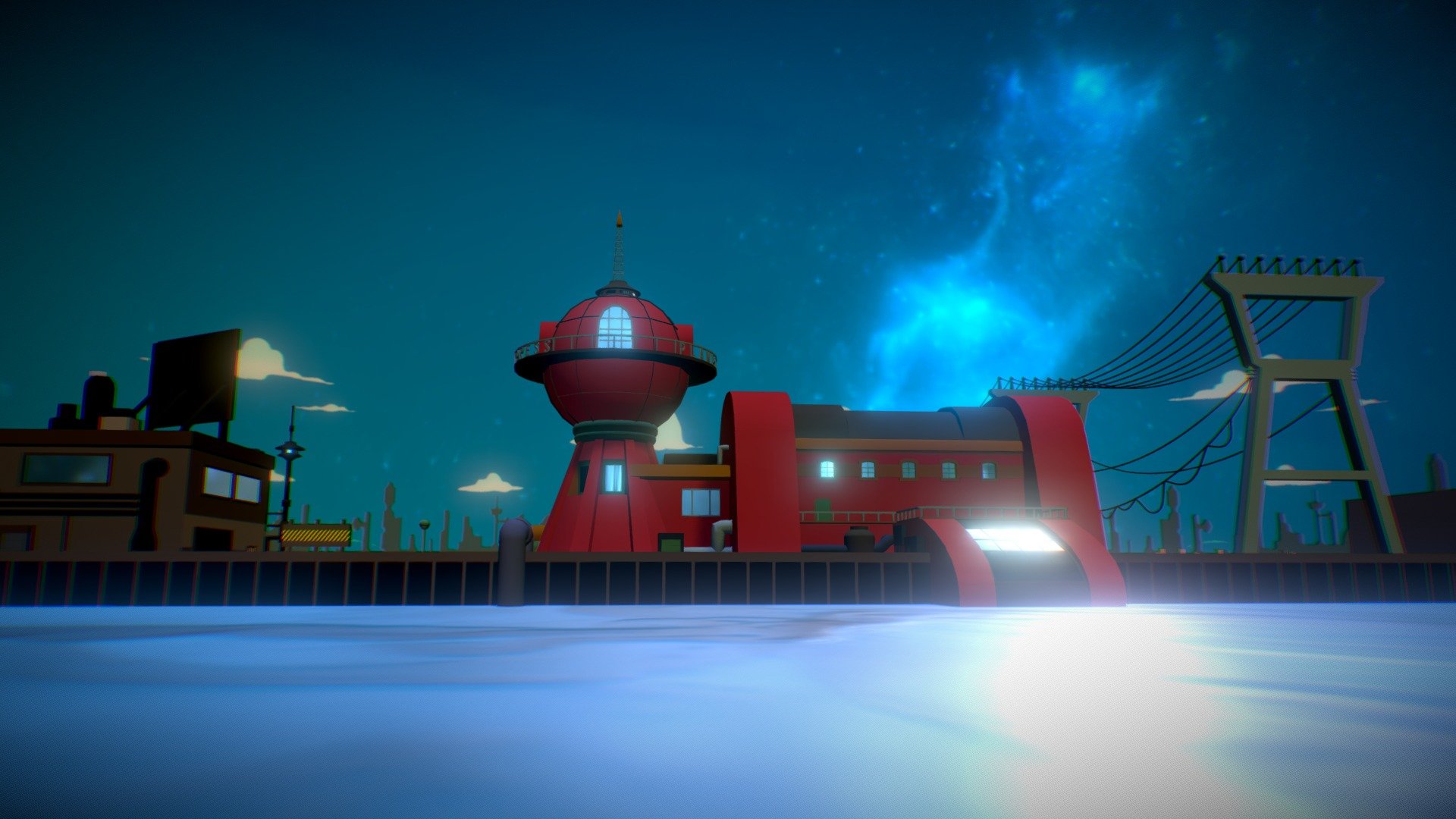 Planet Express - Download Free 3D model by drnoltze [38dceb6] - Sketchfab