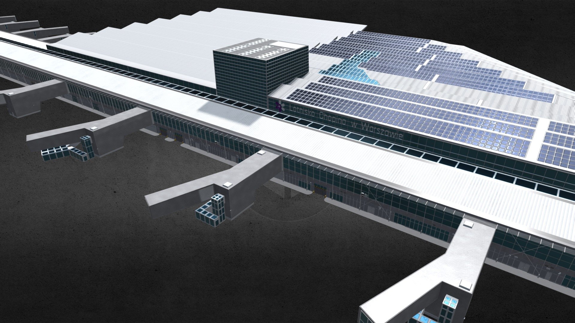 Airport terminal - 3D model by KamilOrlowski (@Attaras88) [38df100 ...