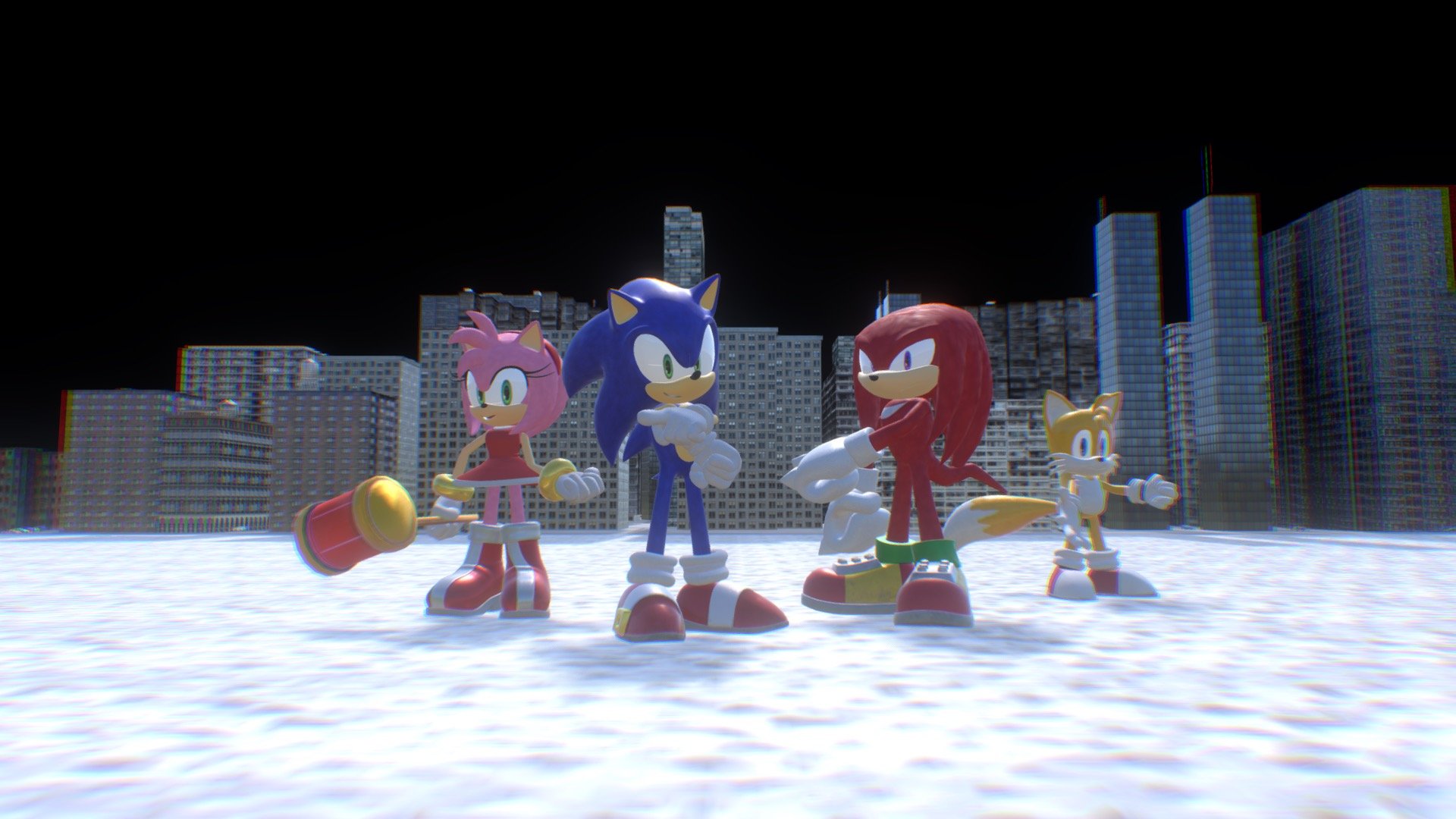 sonic-rangers-key-art-recreation - Download Free 3D model by ...