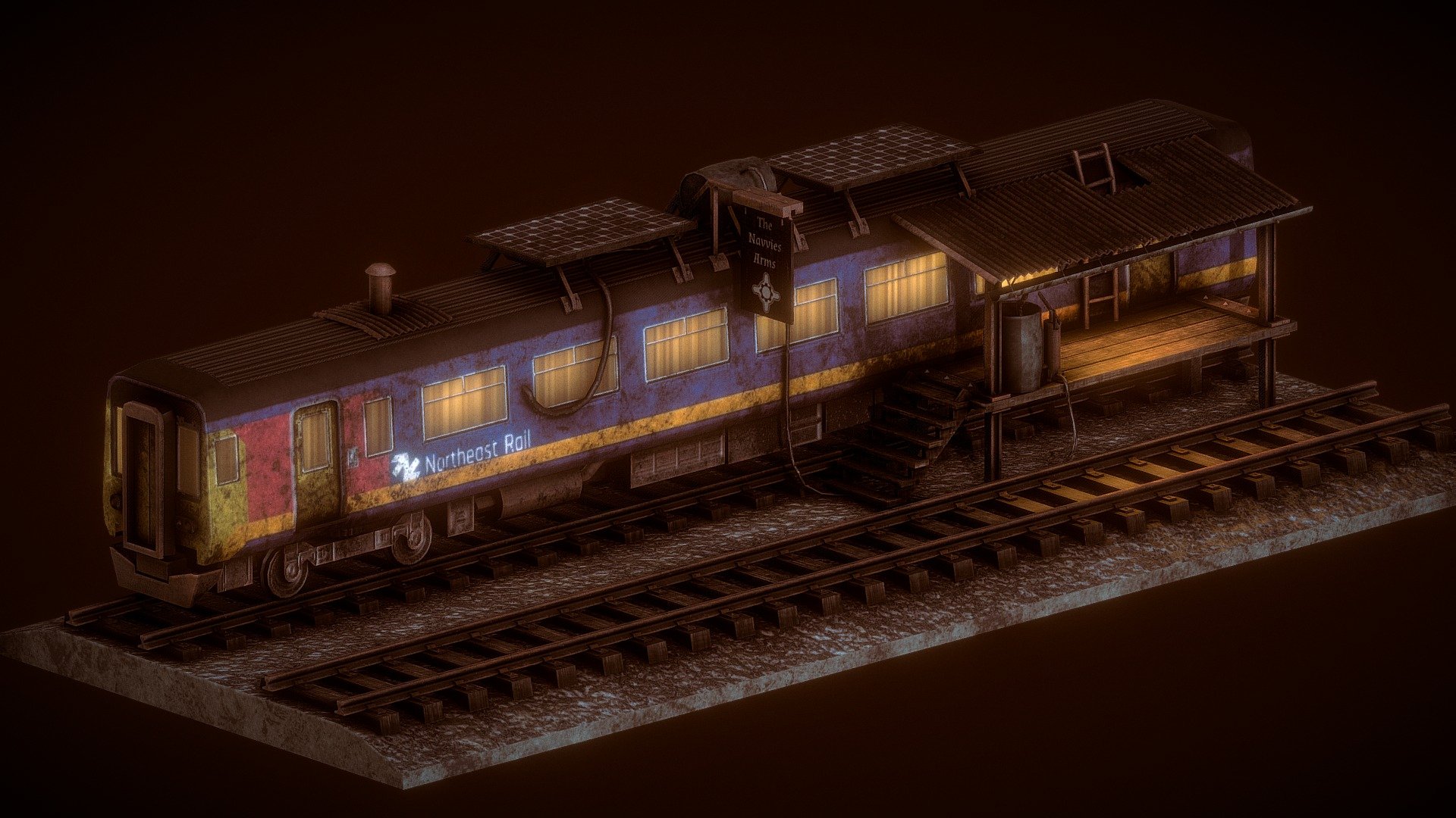 Post-Apocalyptic RPG Tavern - 3D model by Glennosaurus (@ghilby ...