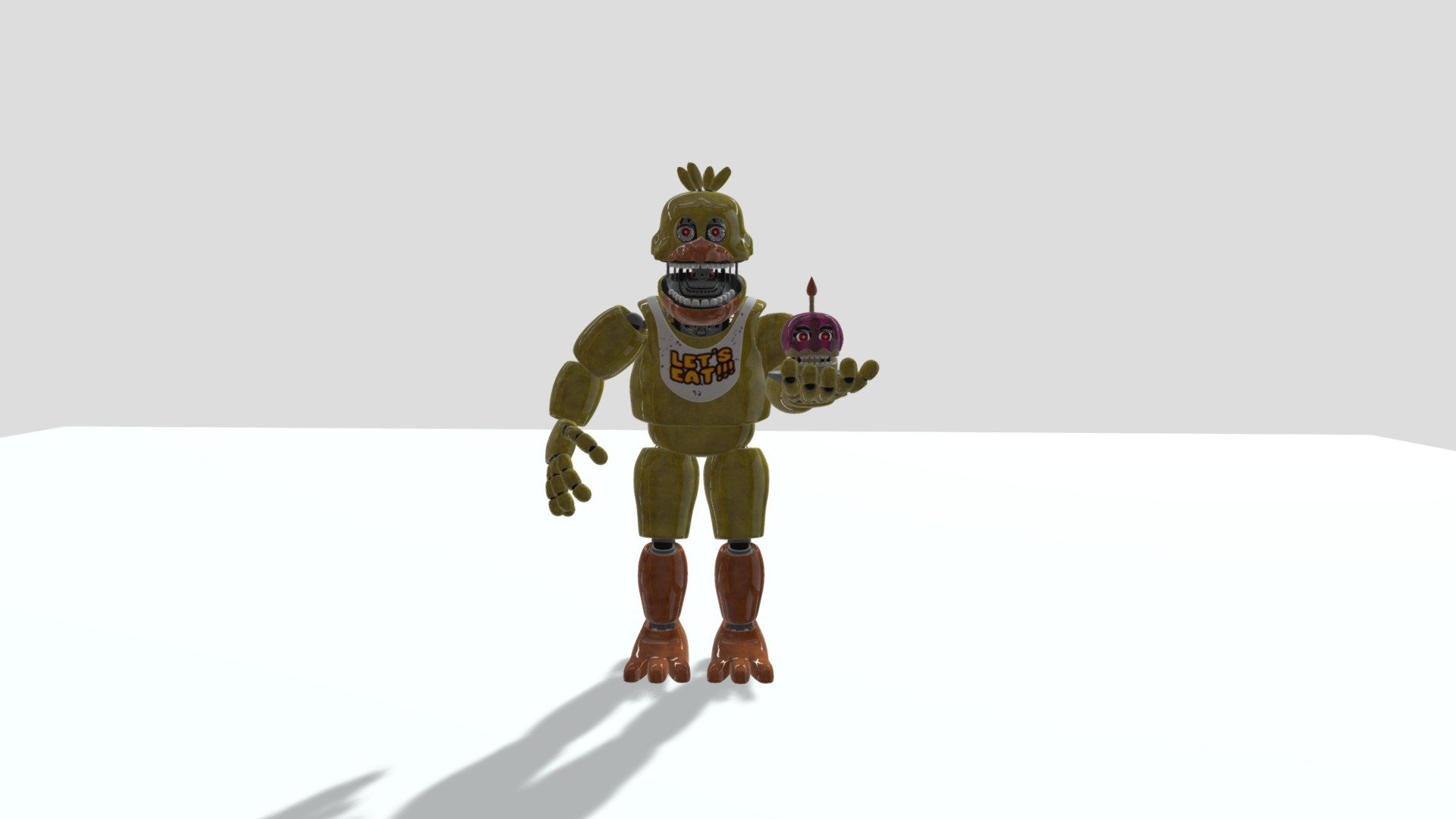 Unnightmare Chica - Download Free 3D model by dwall8611 [38e1e56 ...