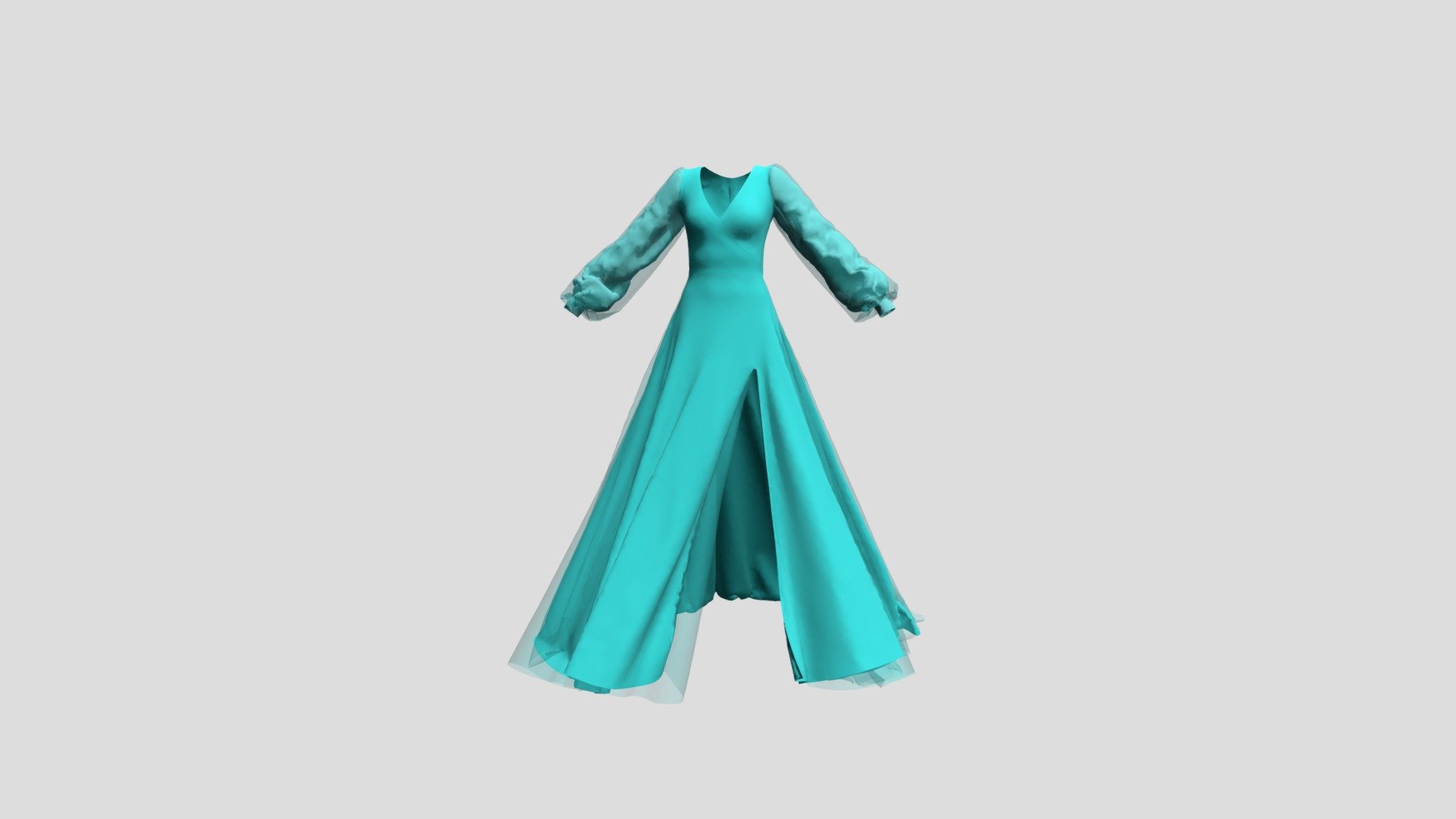 evening dress - Download Free 3D model by Titaniyaa [38e3c33] - Sketchfab