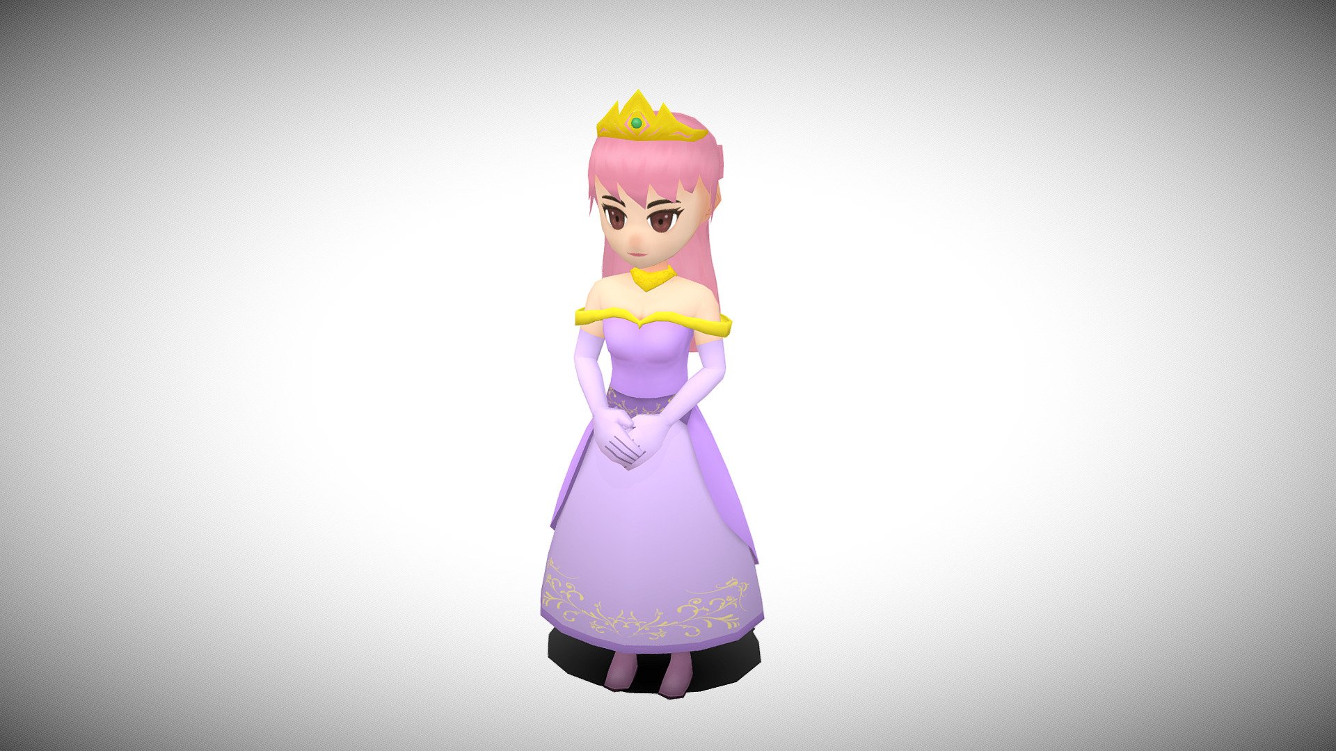 Stylized NPC - Princess - Buy Royalty Free 3D model by Winged Boots ...