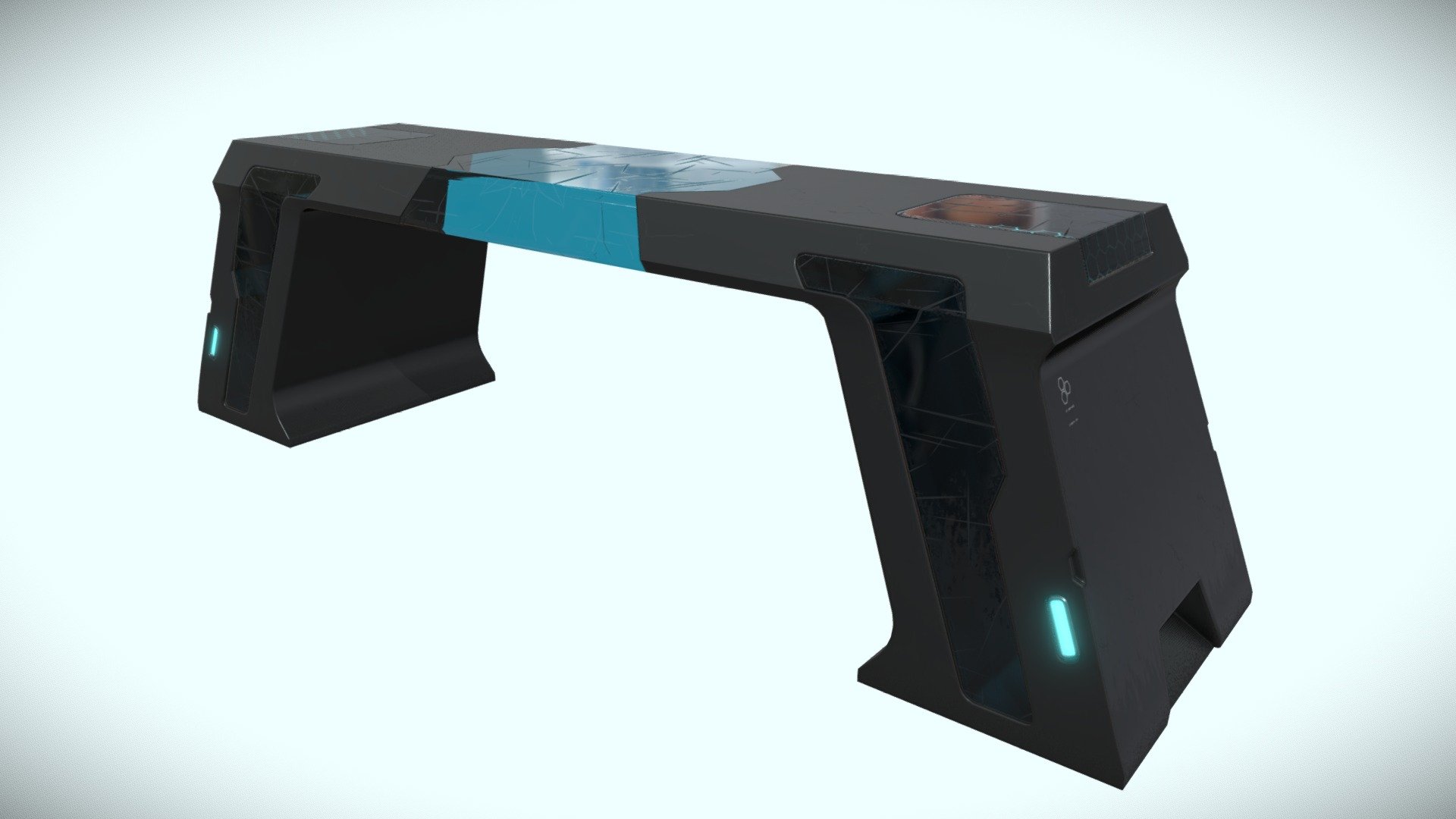 The Sci-fi Helix Bench - Buy Royalty Free 3D model by Miguel Torres ...