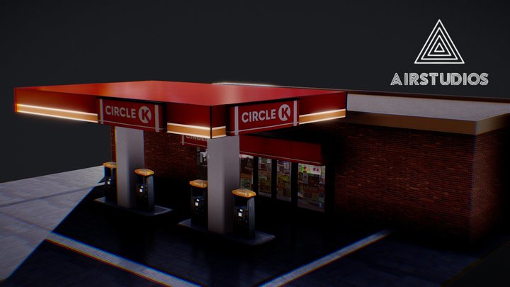 Petrol-station 3D models - Sketchfab