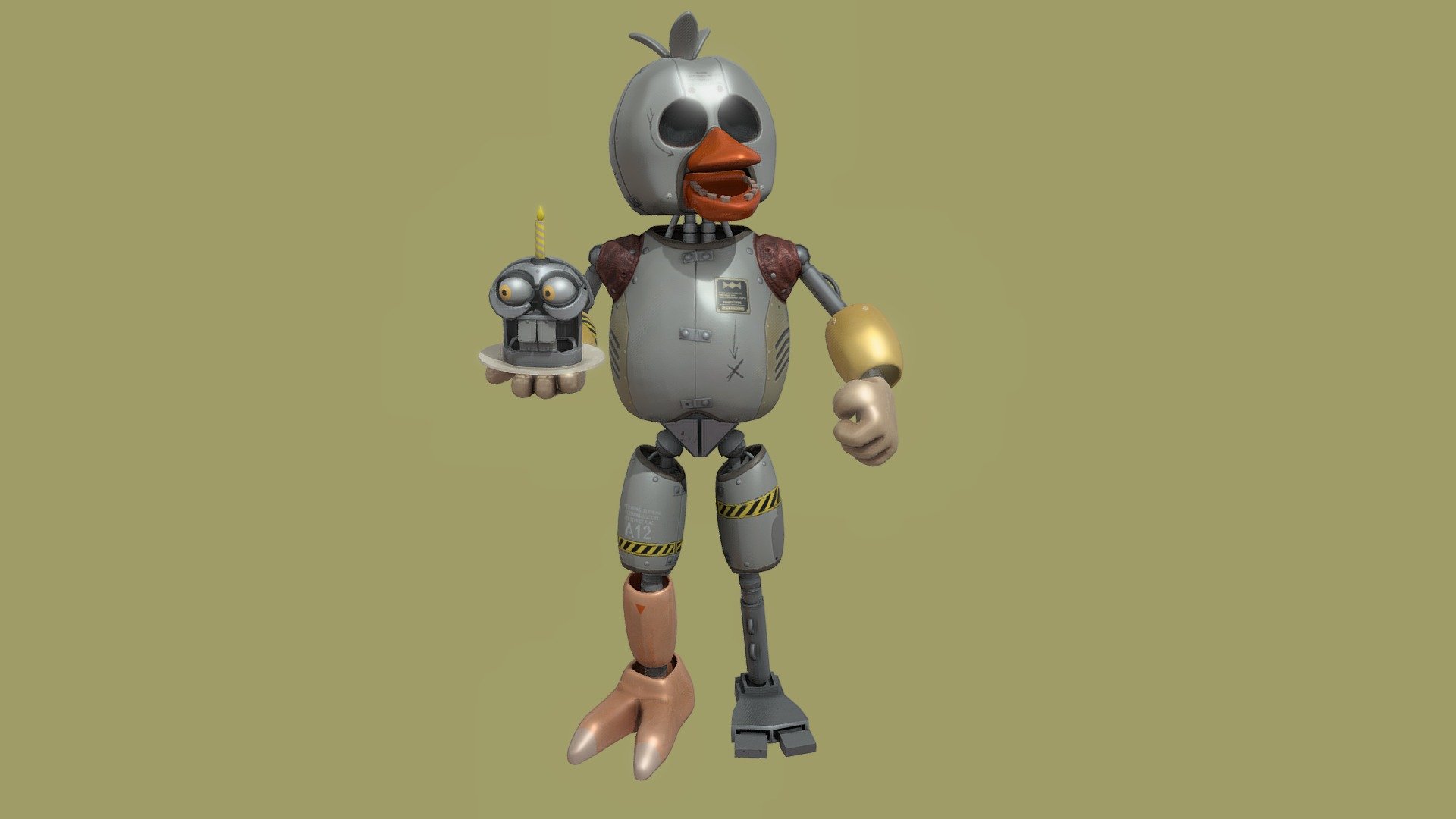 Fnaf SOTM Prototype Chica - Download Free 3D model by skylajade69 ...