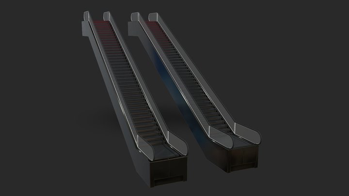 Escalator 3D models - Sketchfab