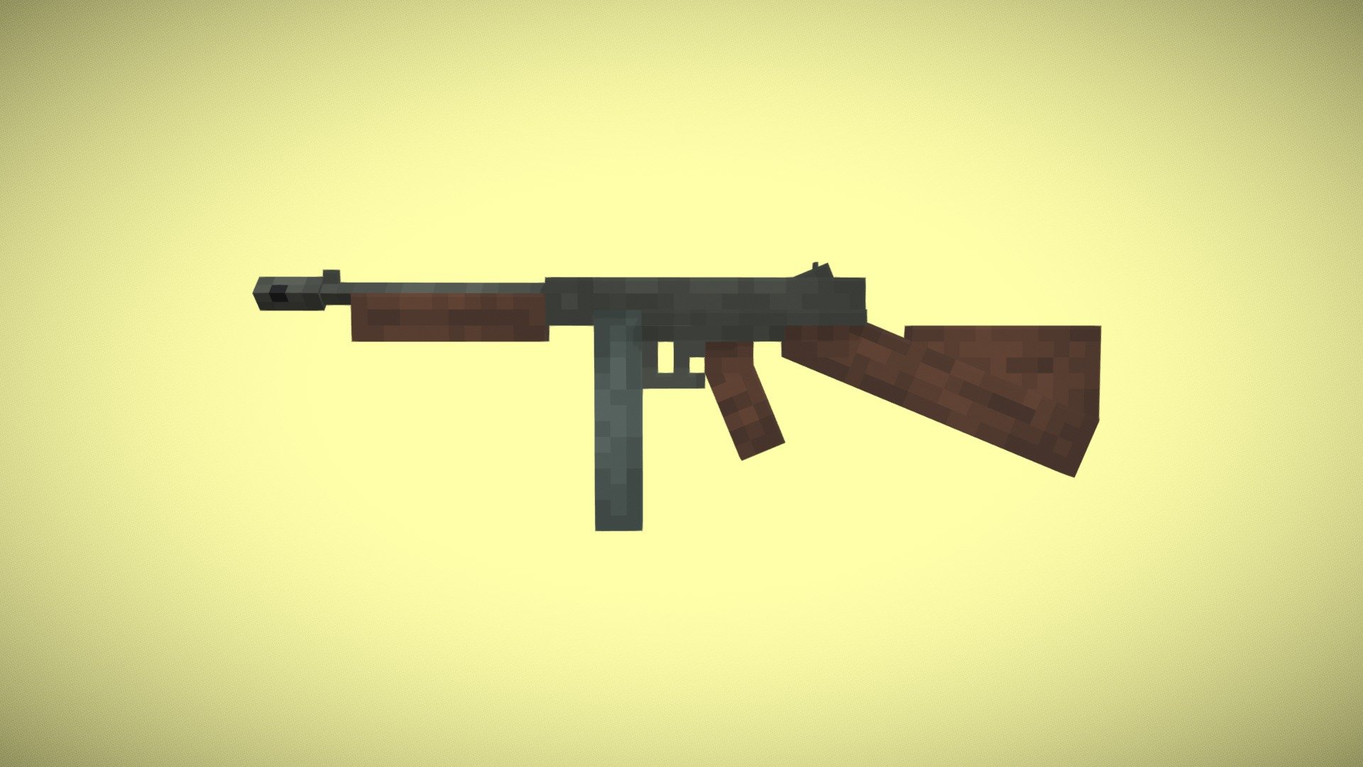 Thompson M1A1 | Minecraft - 3D model by Arkharov (@arkharovz) [38f3071 ...