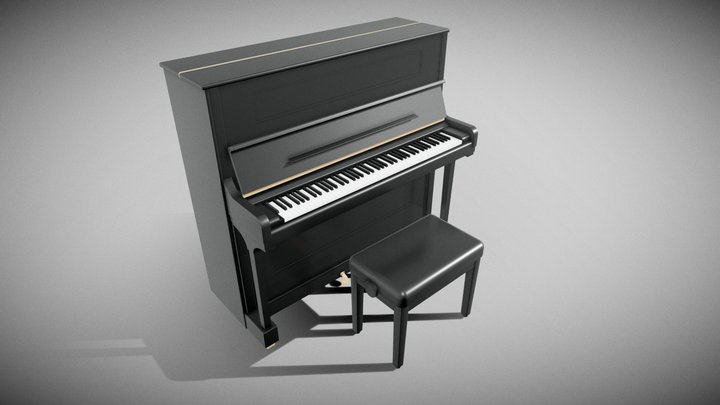 Piano-3d-model 3D models - Sketchfab