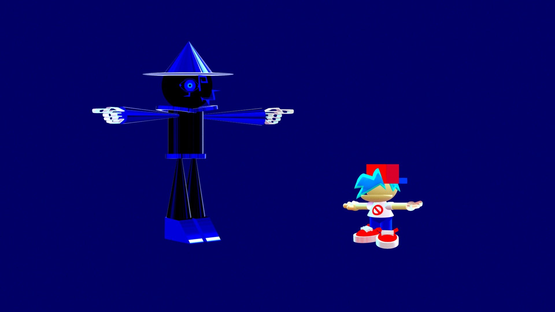 Cosbi and Boyfriend from FNF (DNB GOLDEN APPLE) - Download Free 3D ...