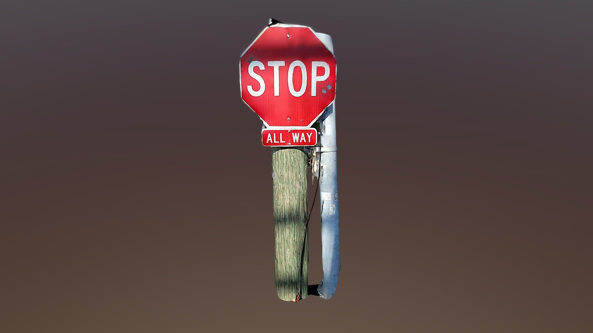 Stop Sign on Utility Pole - Download Free 3D model by stevencmutter ...