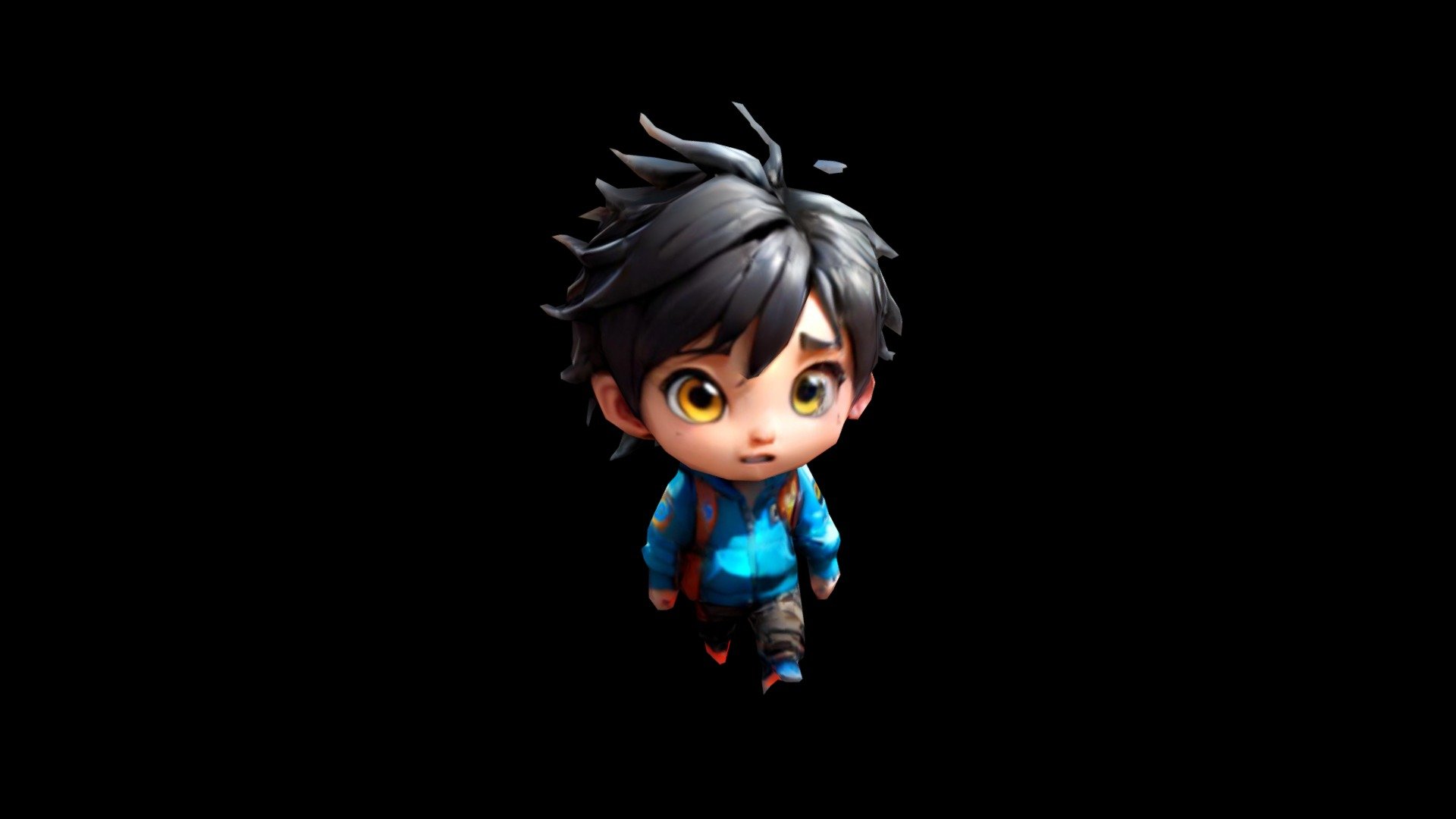 Ray - The Little Viking A little viking cartoo - Download Free 3D model ...